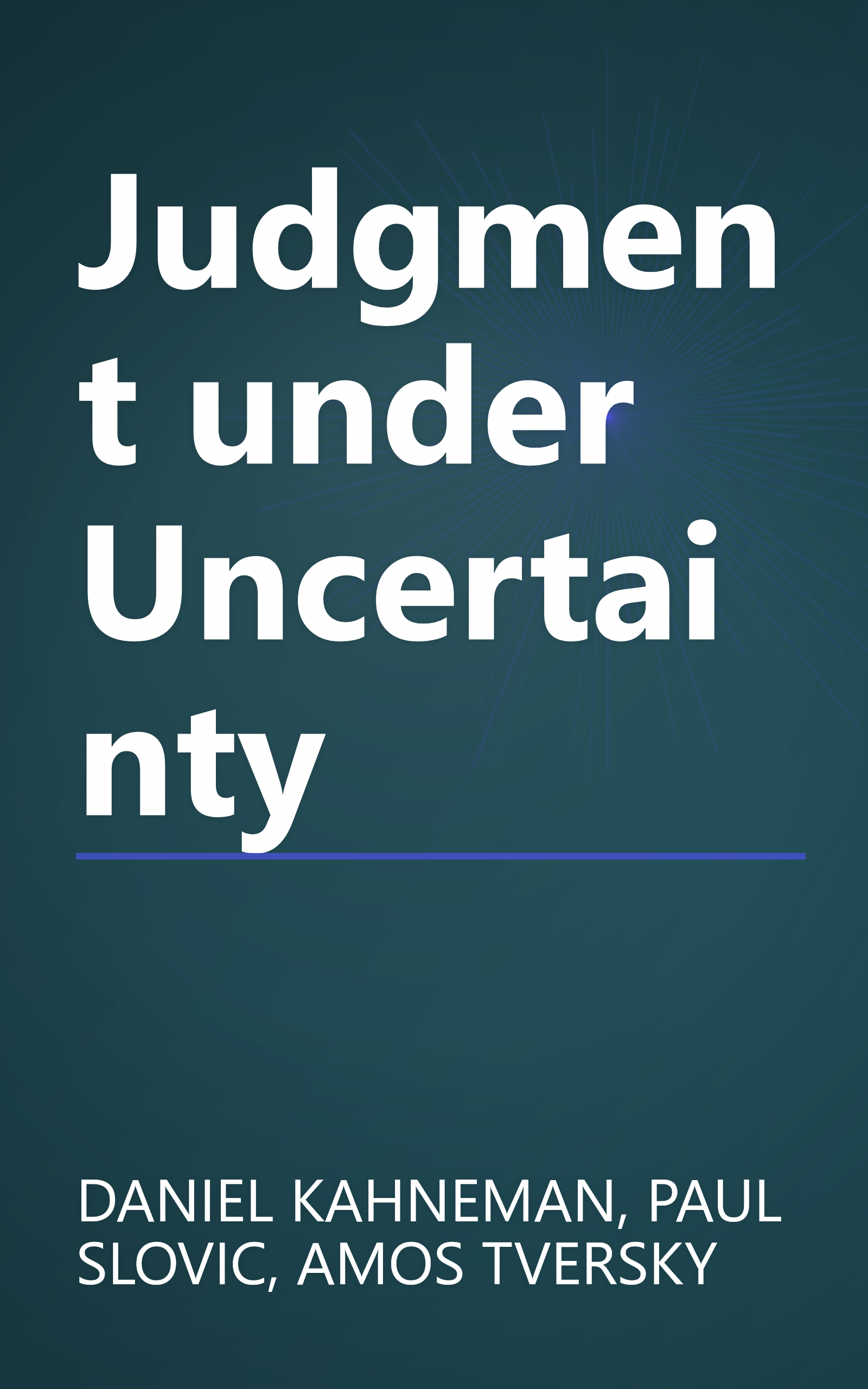 Judgment under Uncertainty book cover