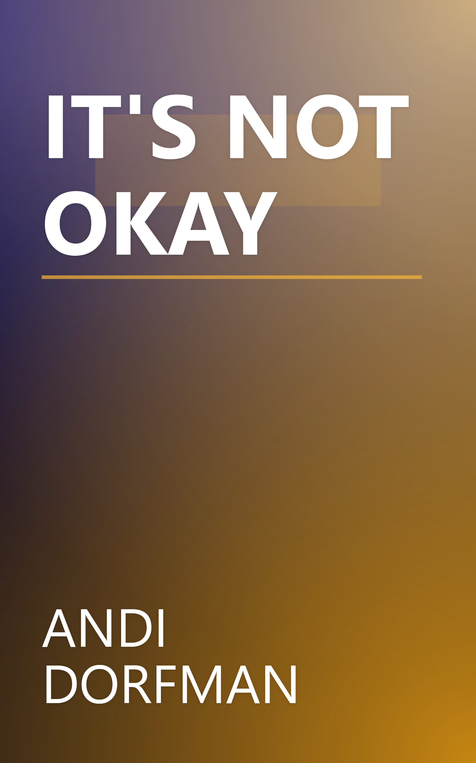 IT'S NOT OKAY book cover