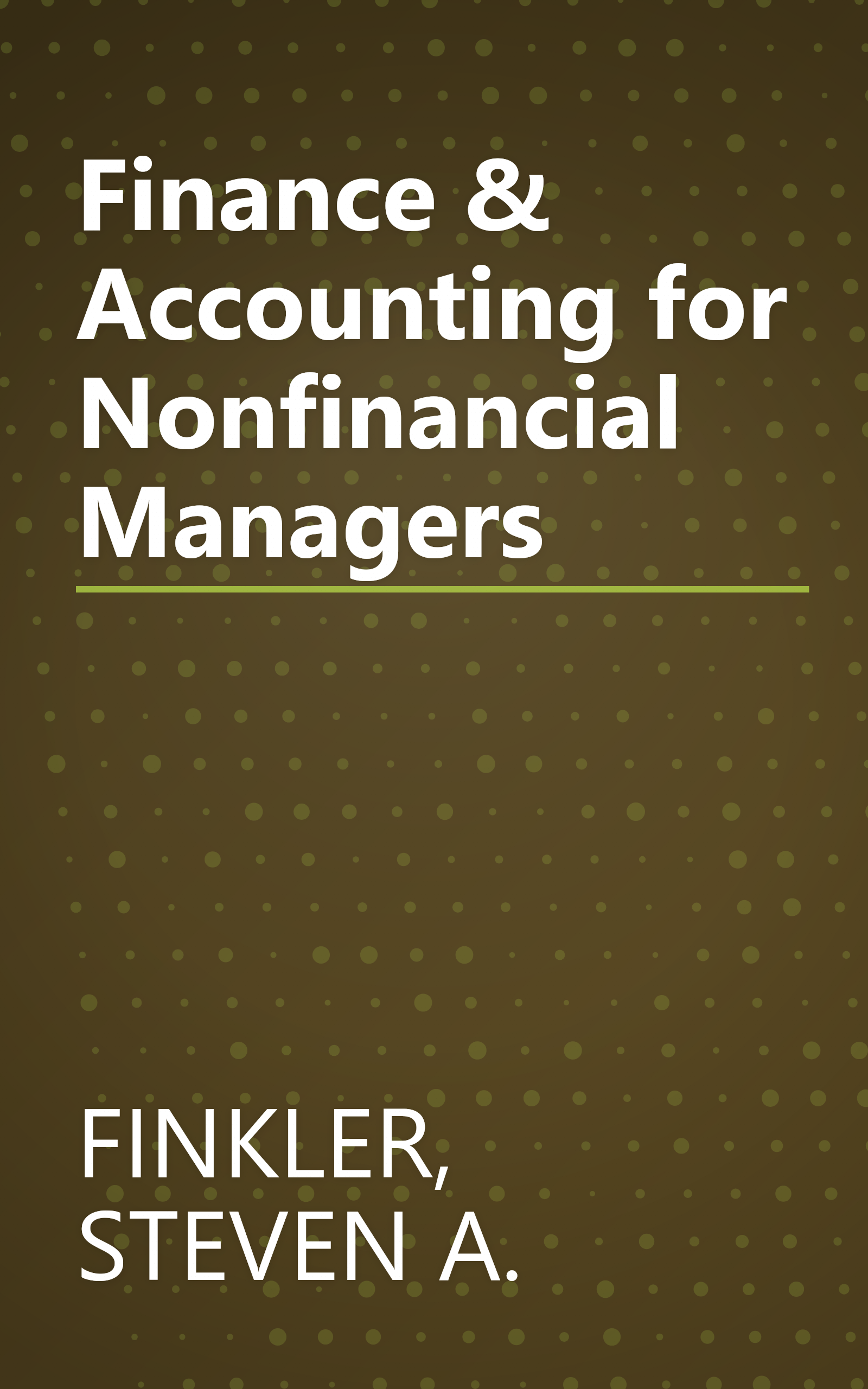 Finance & Accounting for Nonfinancial Managers book cover