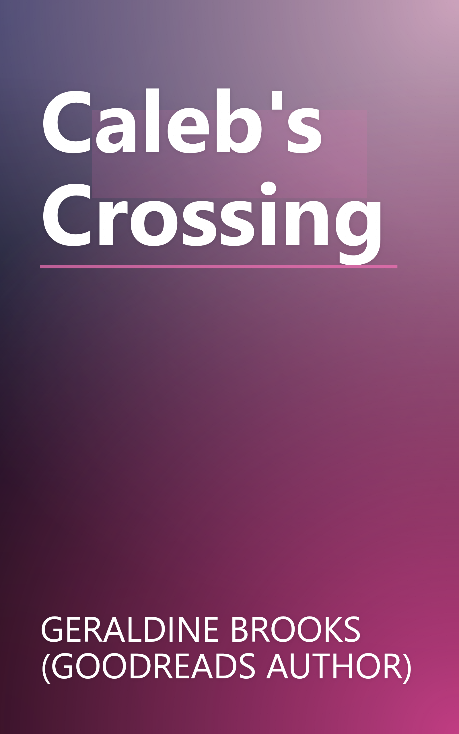 Caleb's Crossing book cover
