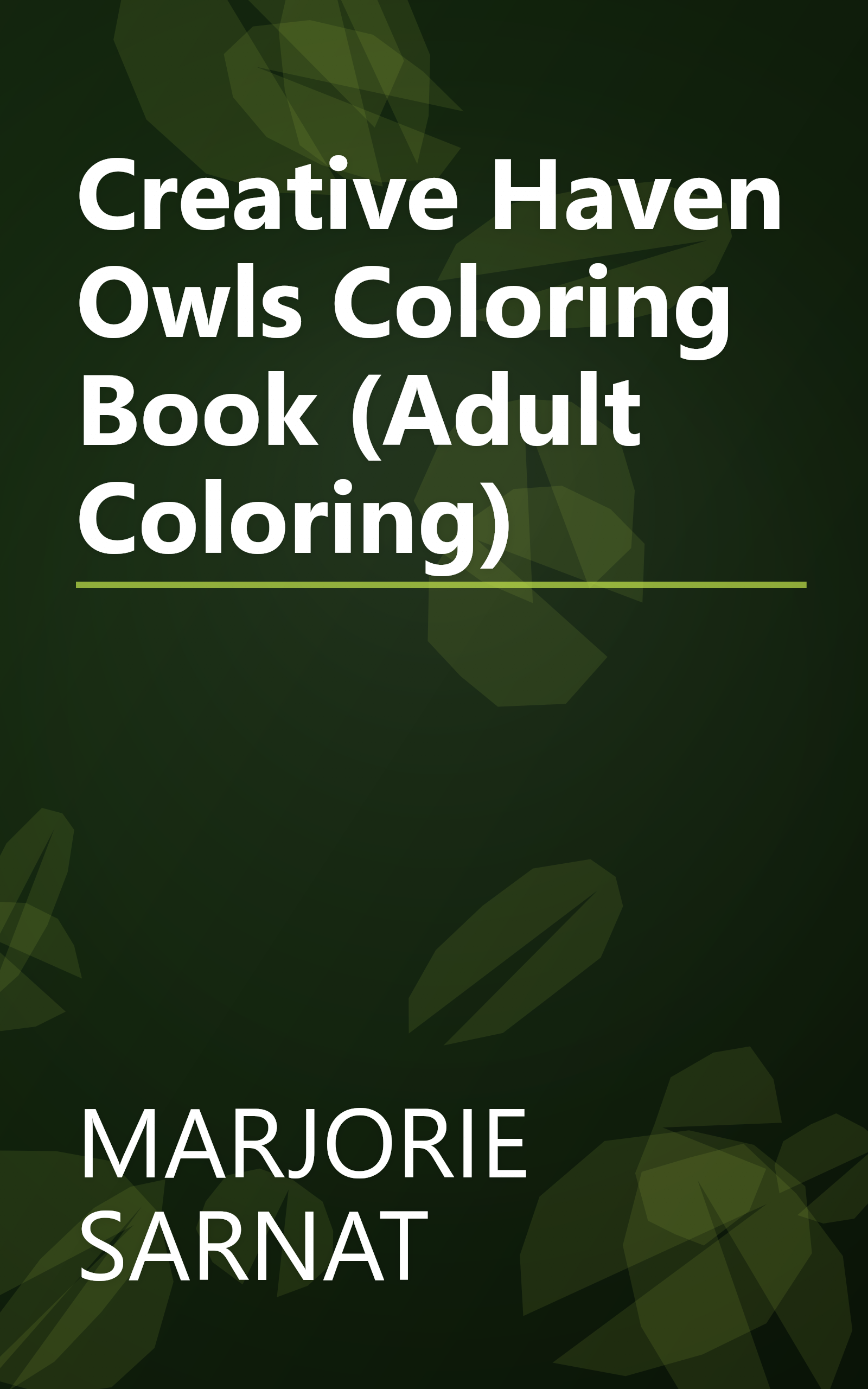 Creative Haven Owls Coloring Book (Adult Coloring) book cover