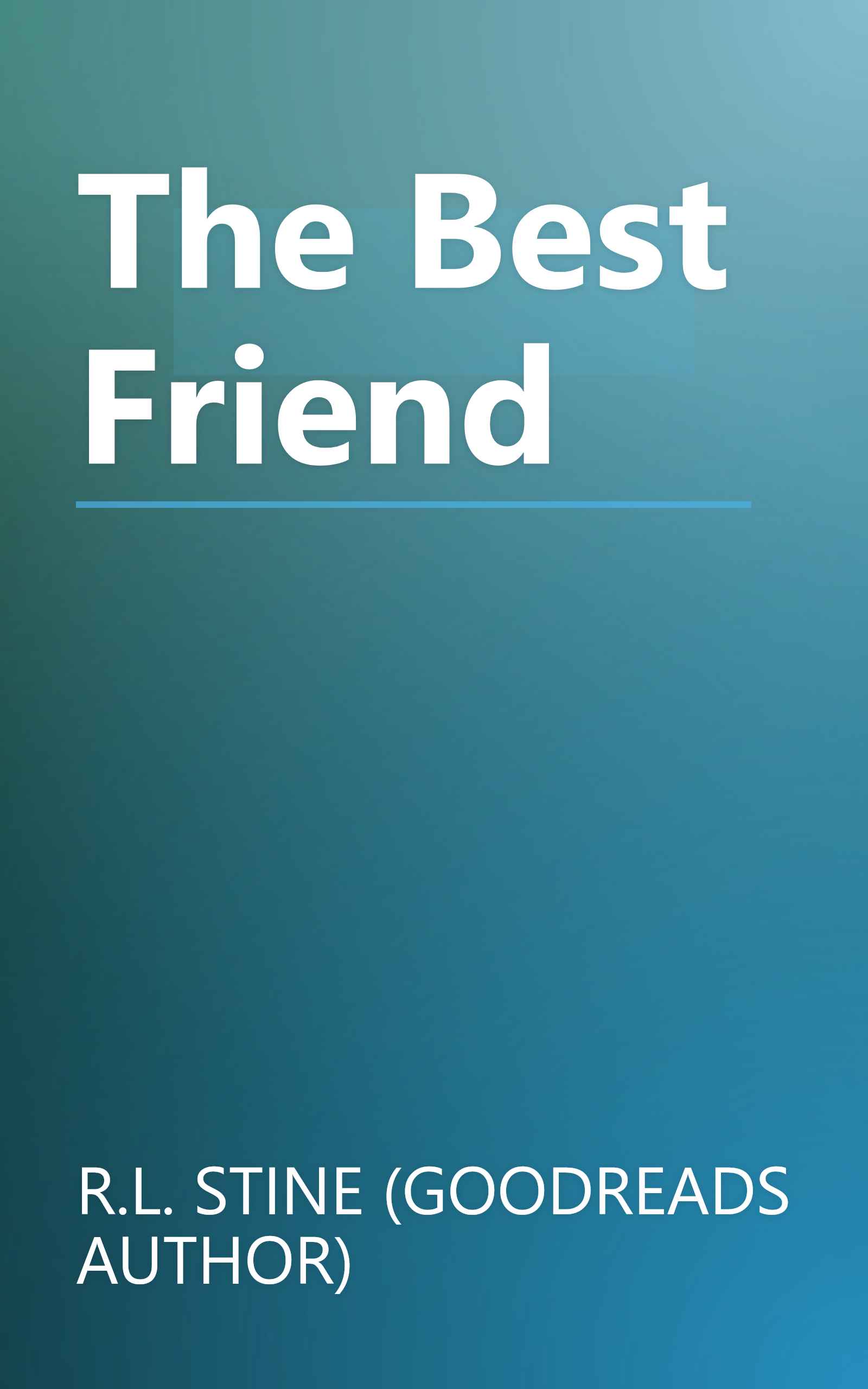 The Best Friend book cover