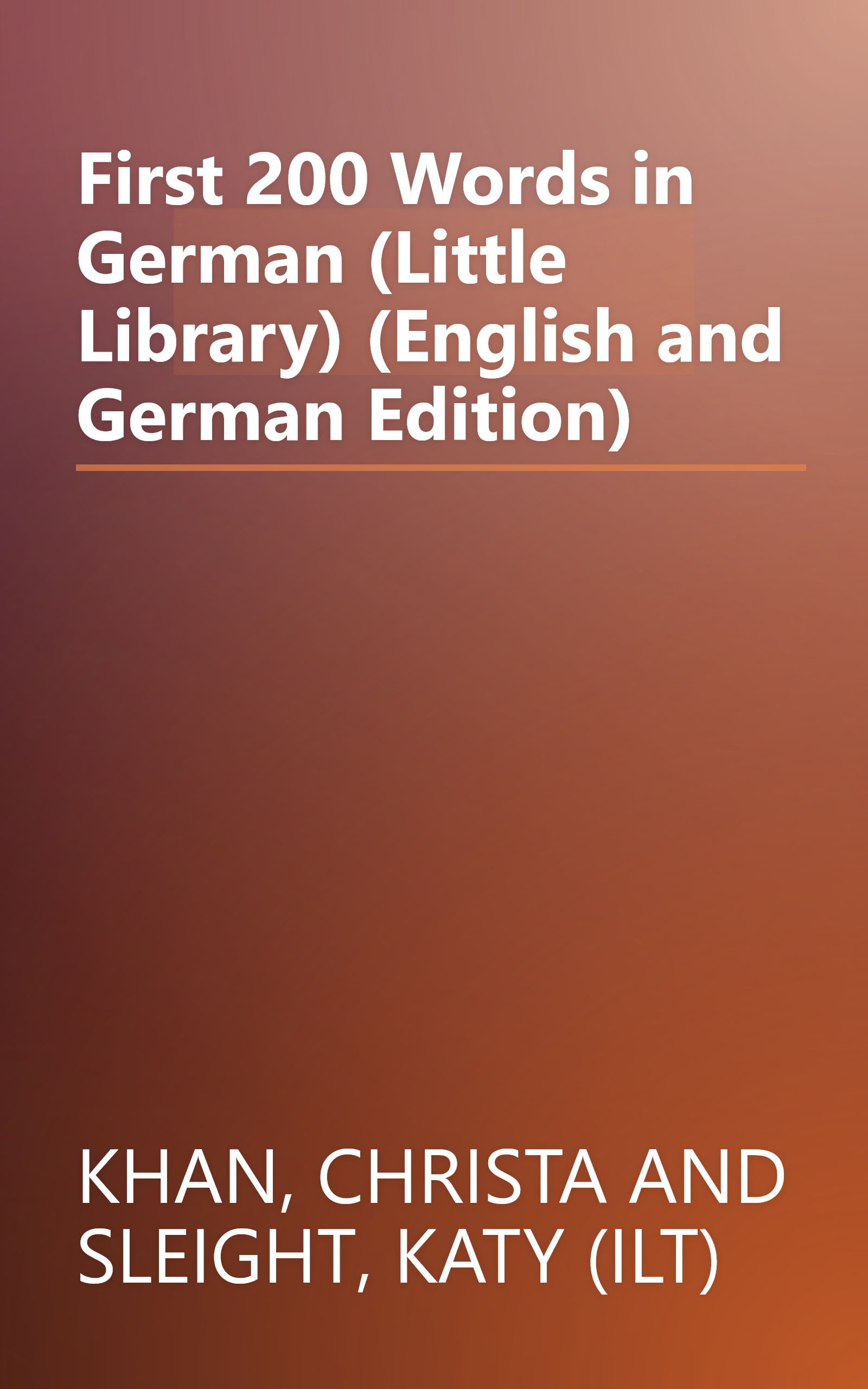 First 200 Words in German (Little Library) (English and German Edition) book cover