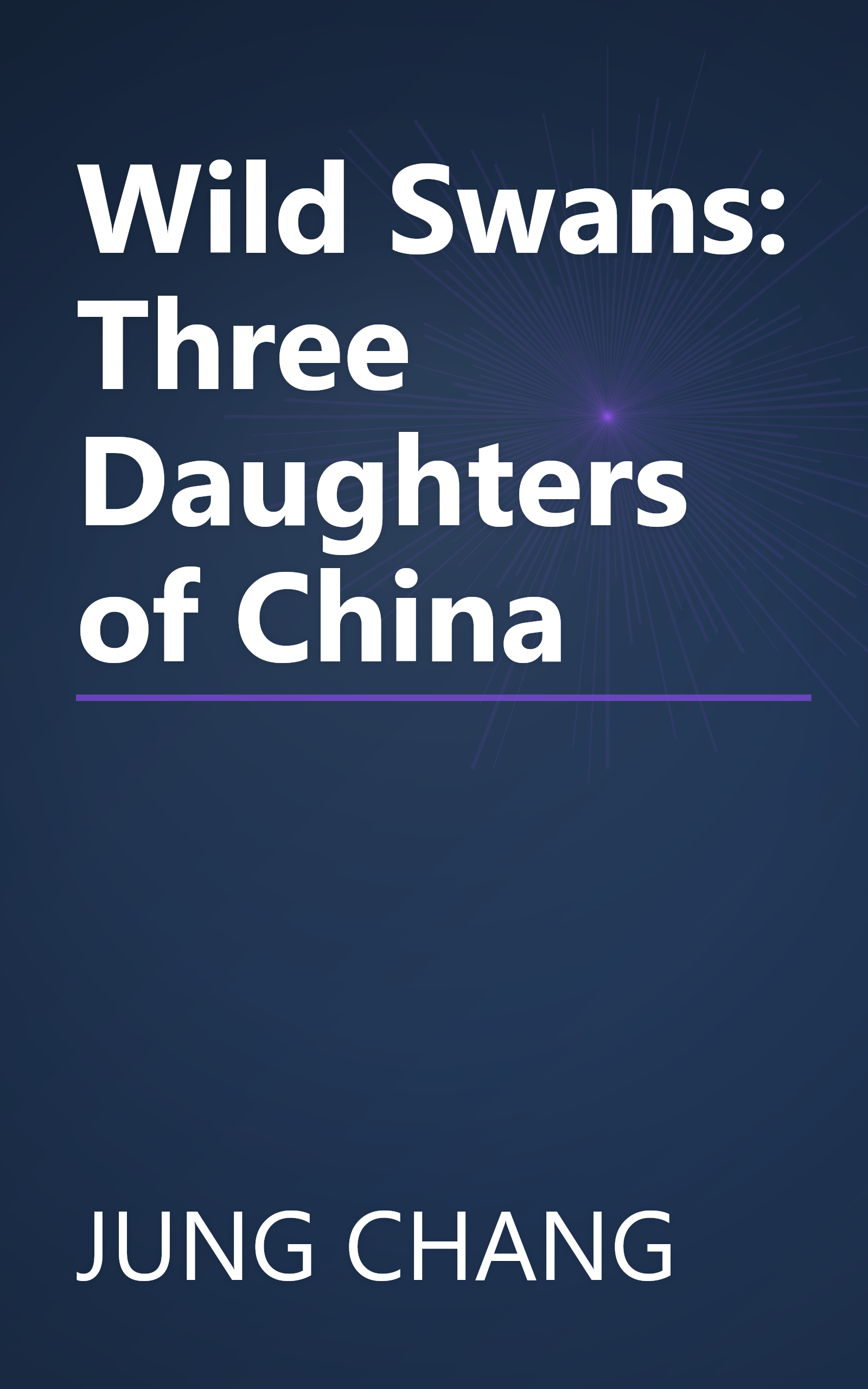 Wild Swans: Three Daughters of China book cover