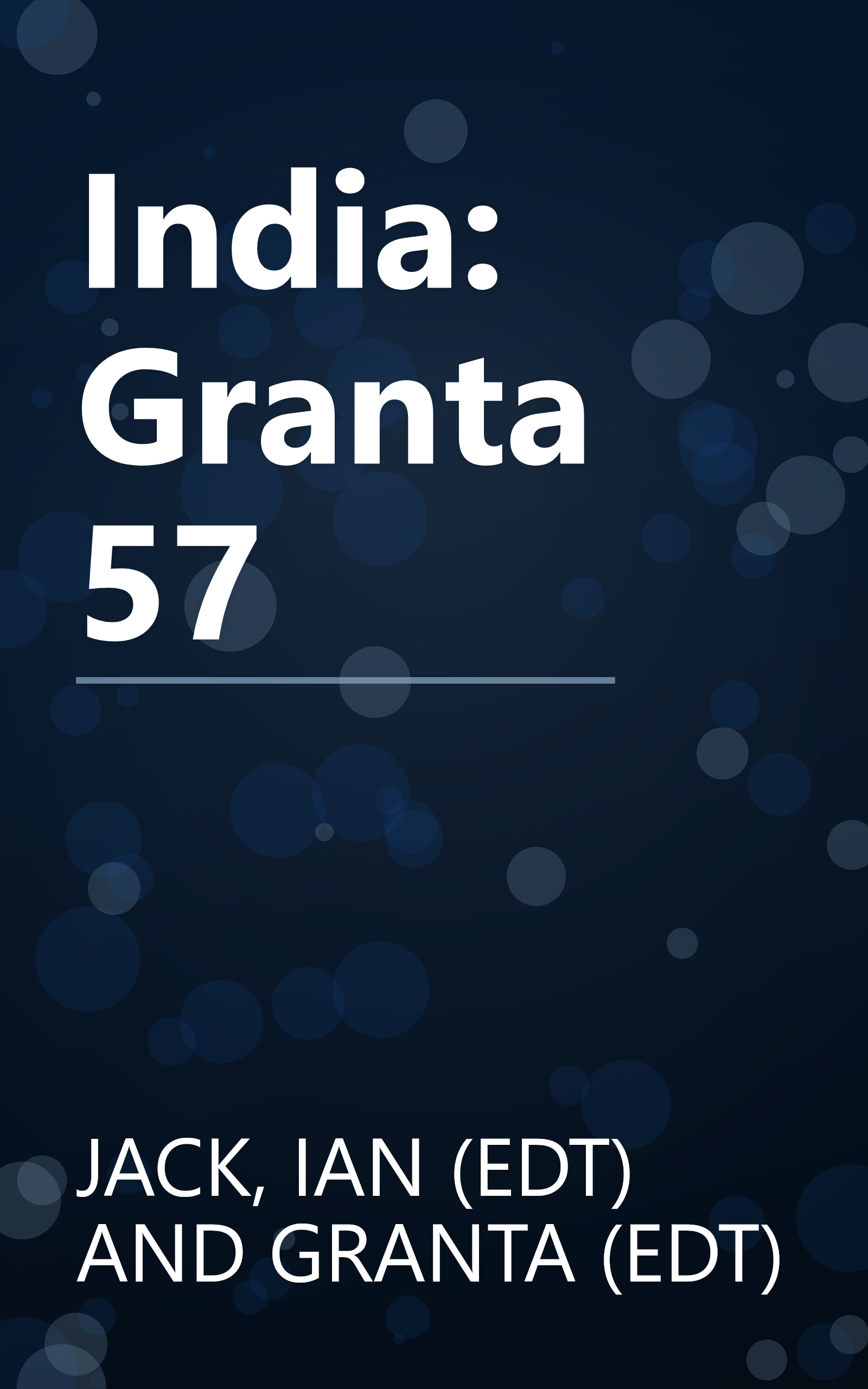 India: Granta 57 book cover