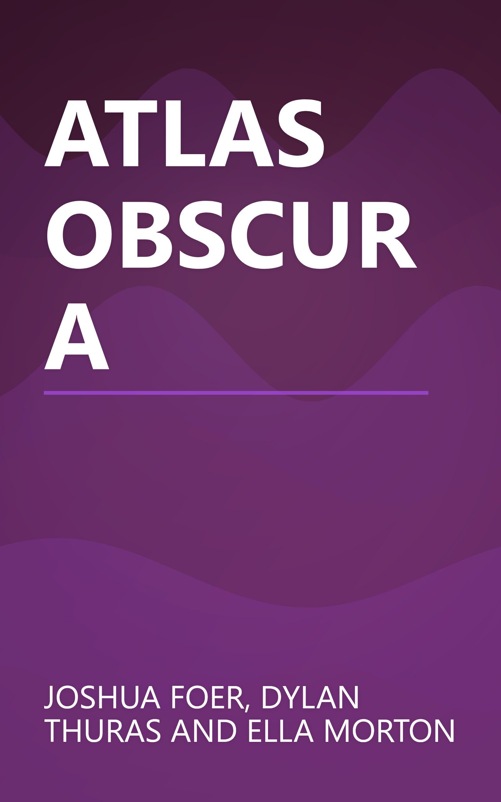 ATLAS OBSCURA book cover