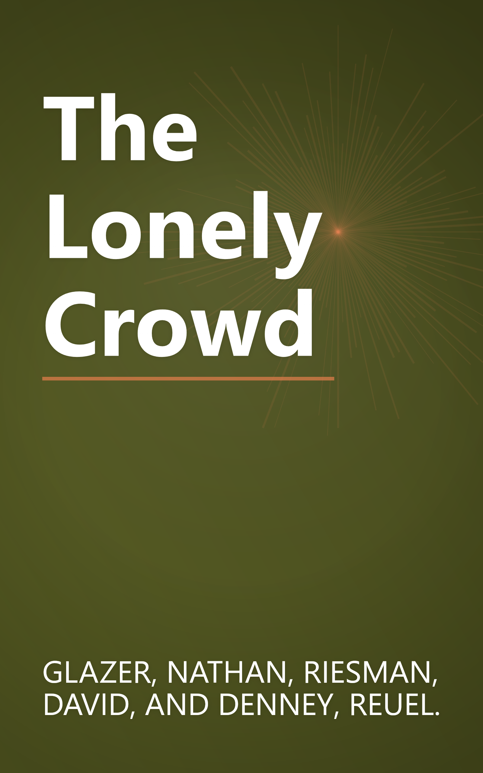 The Lonely Crowd book cover