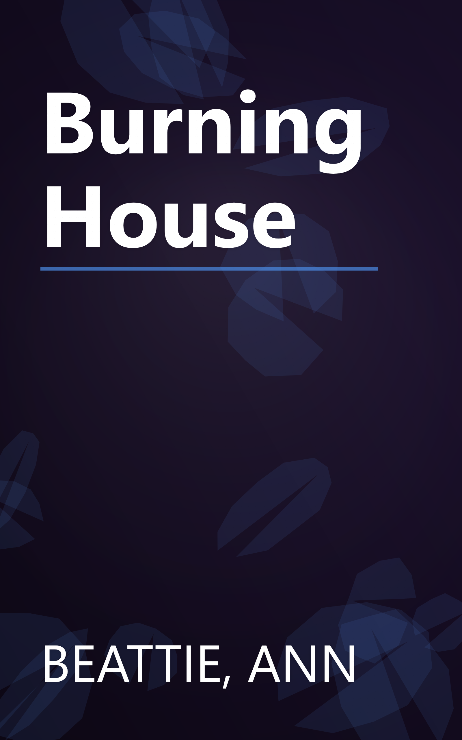 Burning House book cover