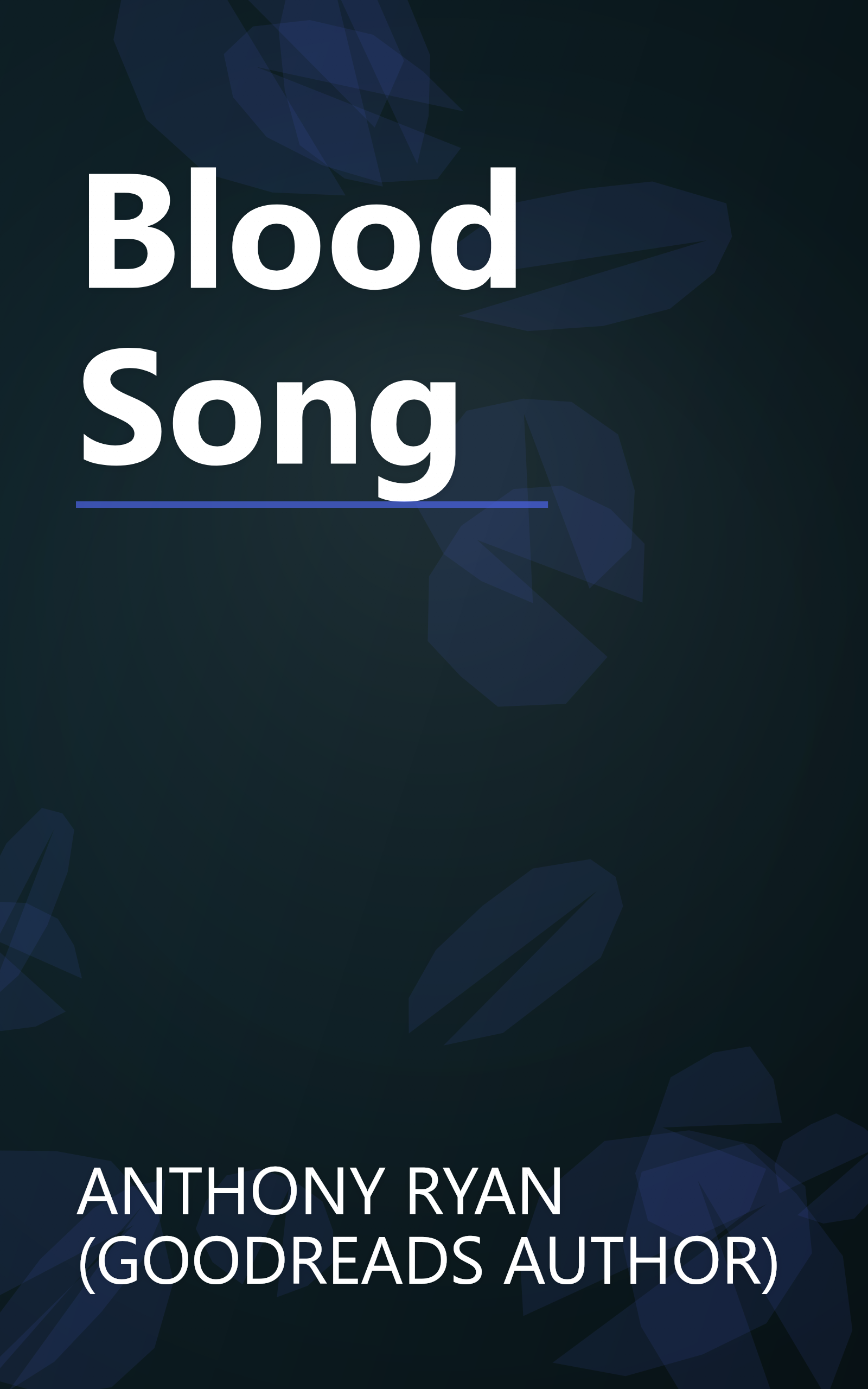 Blood Song book cover