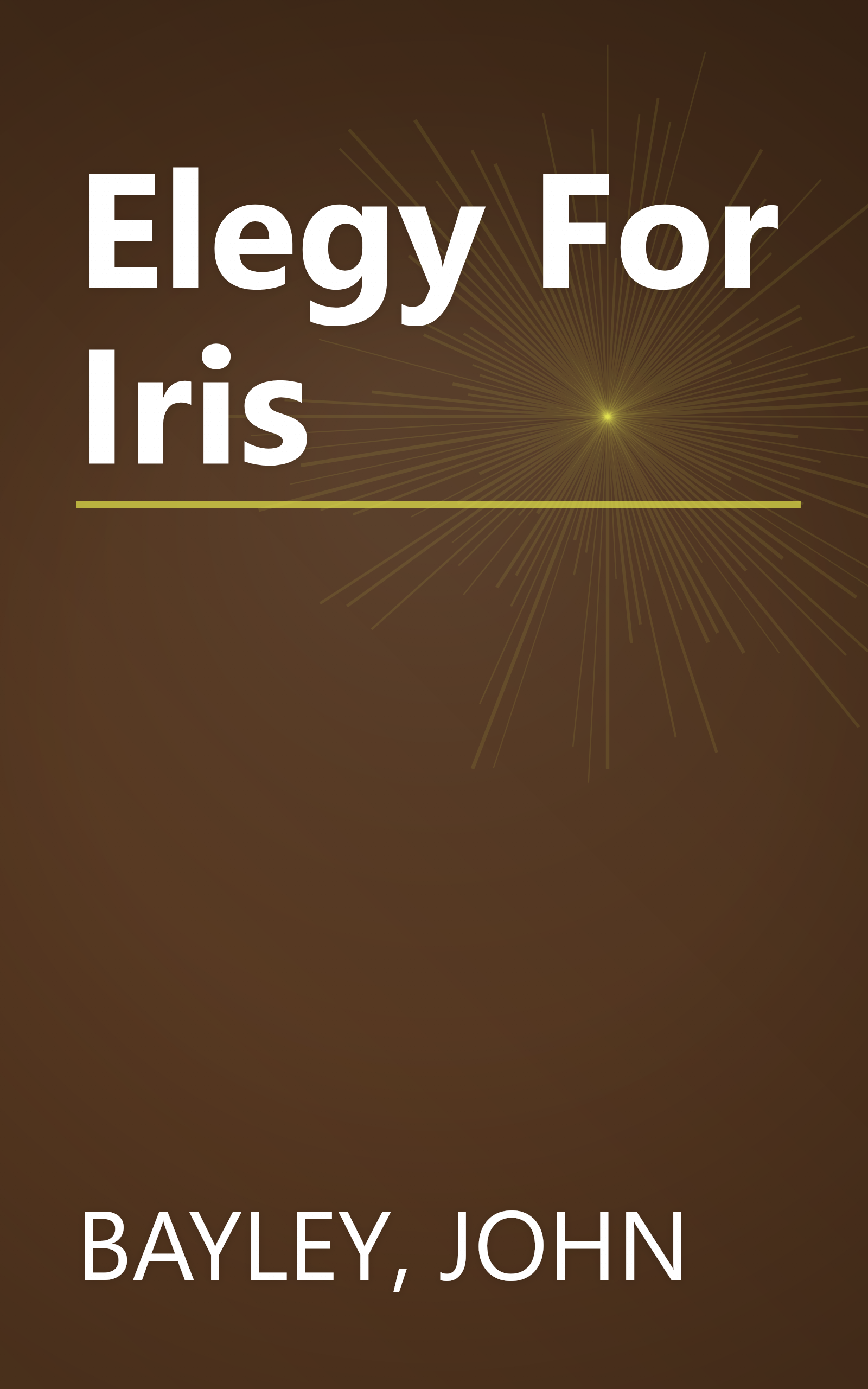 Elegy For Iris book cover