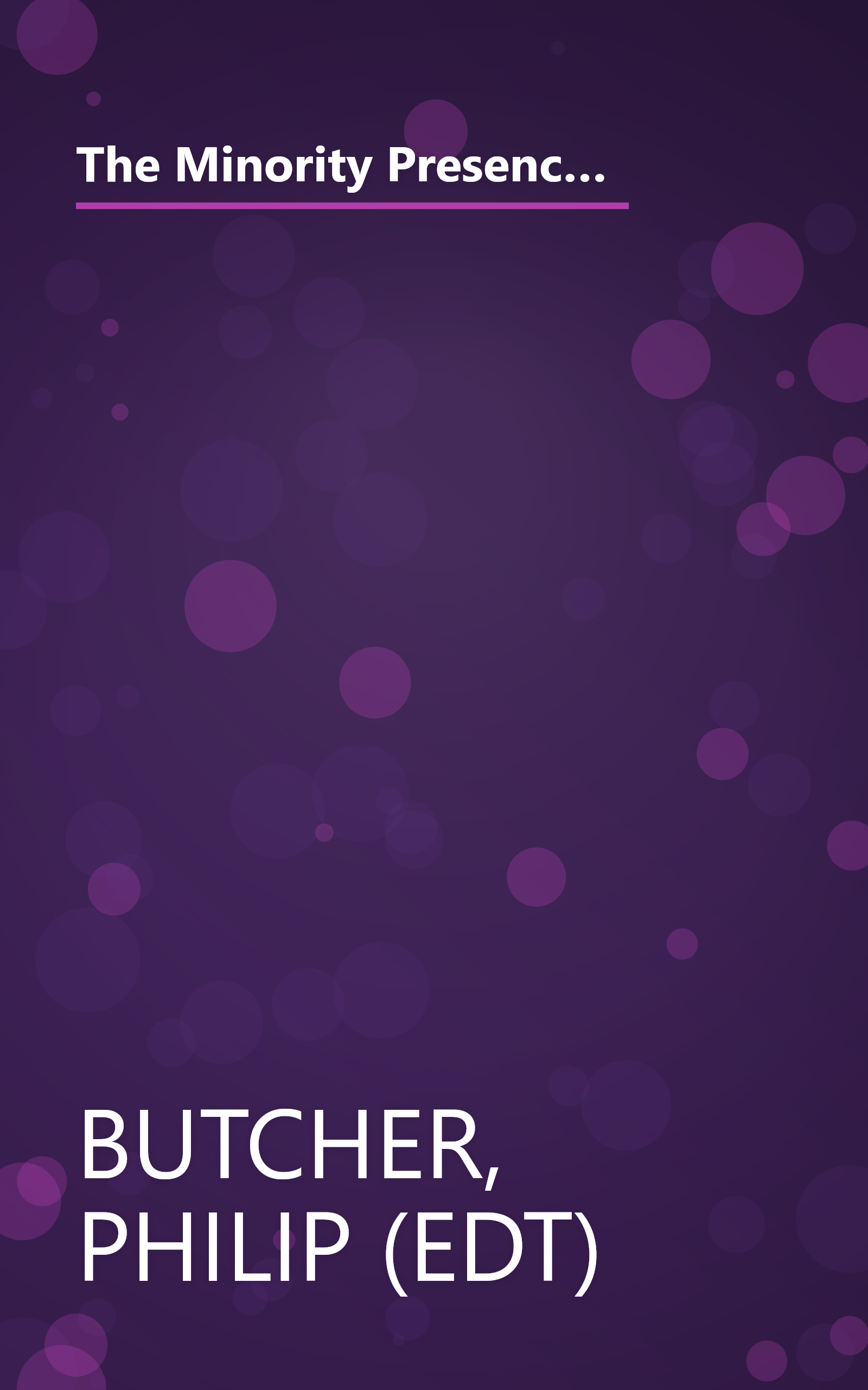 The Minority Presence in American Literature, 1600-1900: A Reader and Course Guide (Morgan State Series in Afro-American Studies) book cover