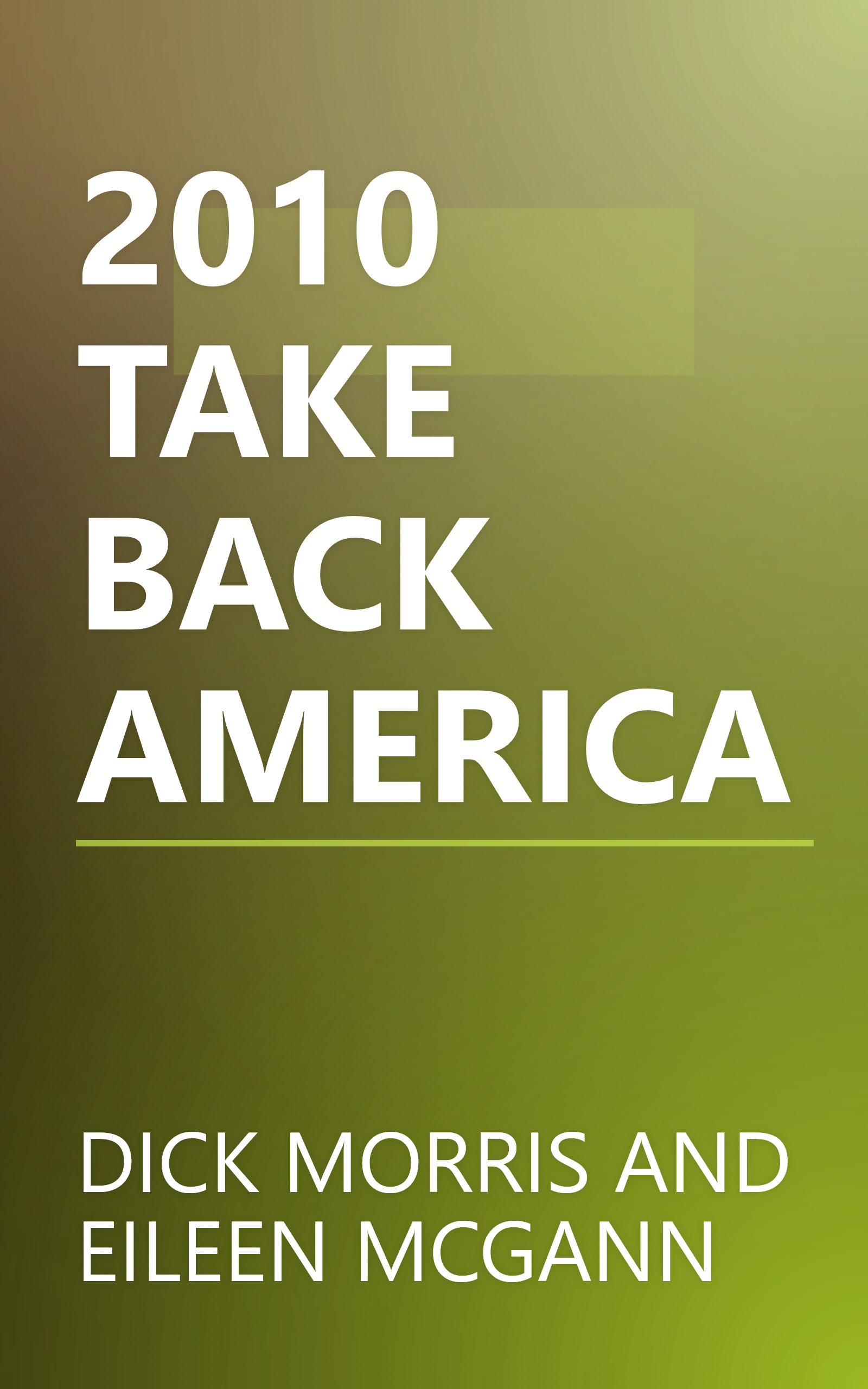2010 TAKE BACK AMERICA book cover