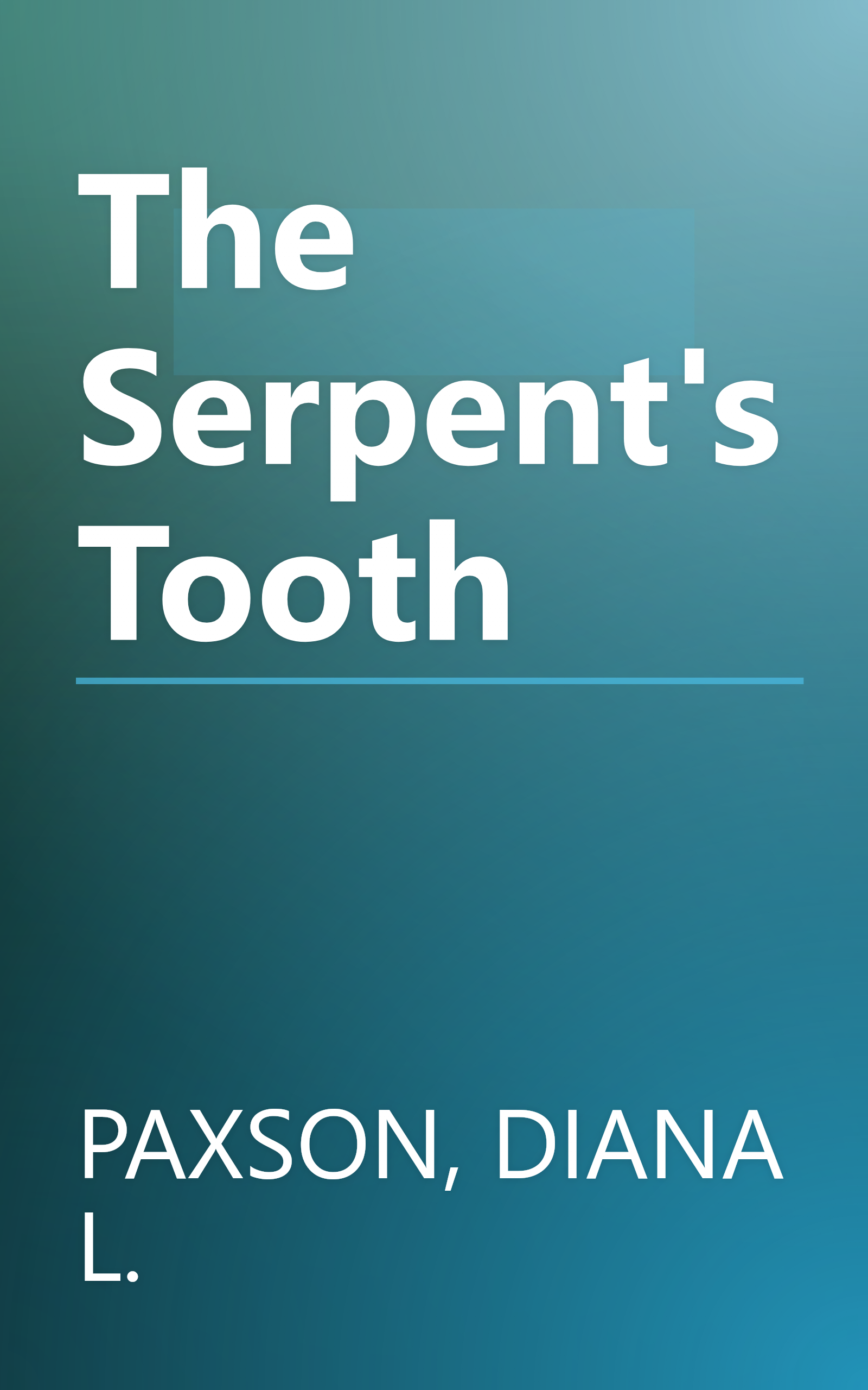 The Serpent's Tooth book cover