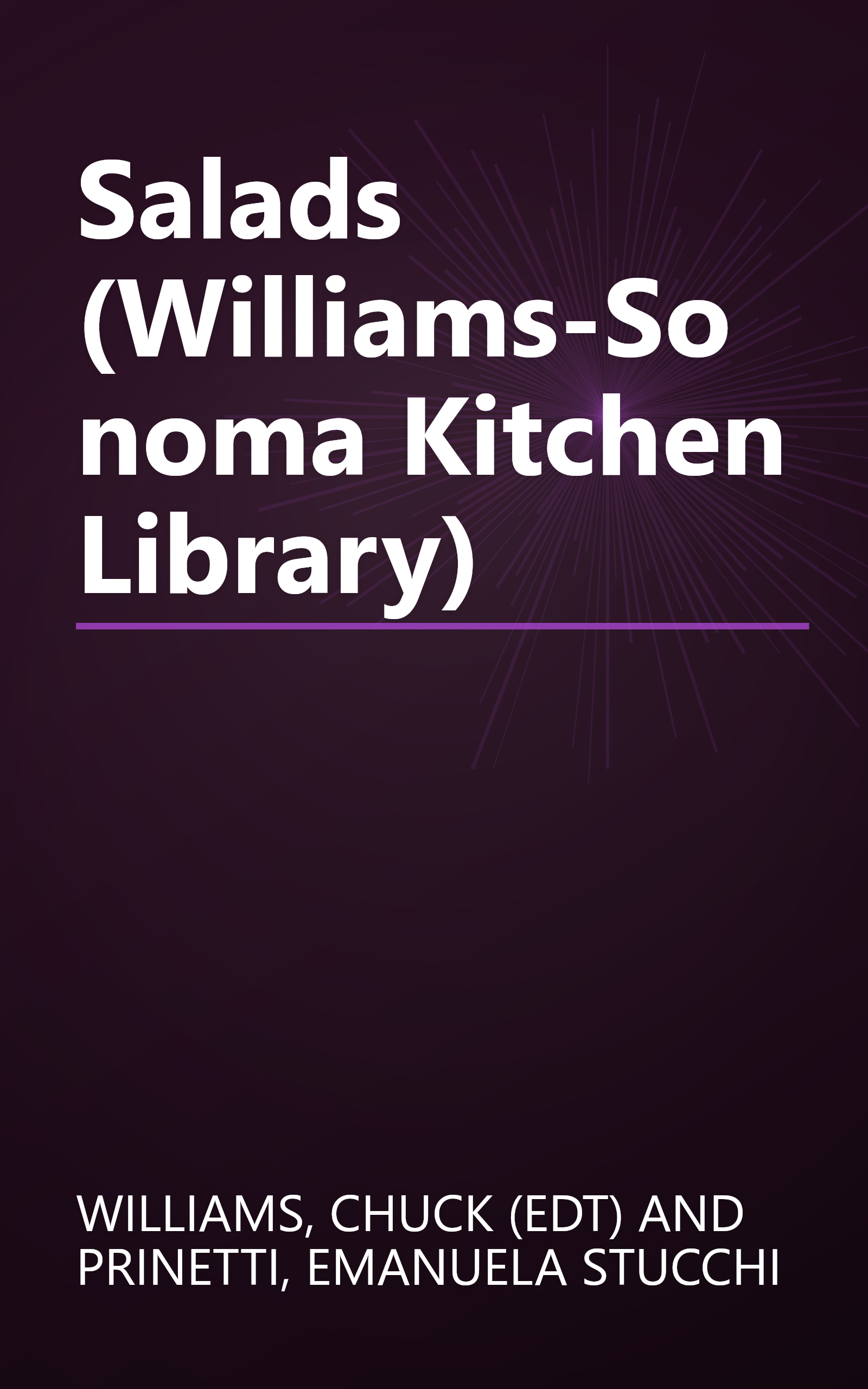 Salads (Williams-Sonoma Kitchen Library) book cover