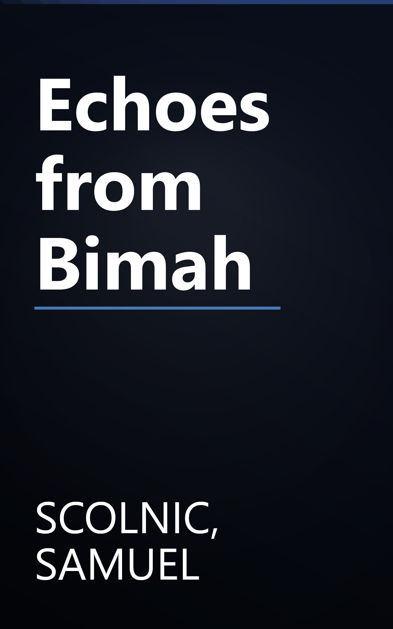 Echoes from Bimah book cover