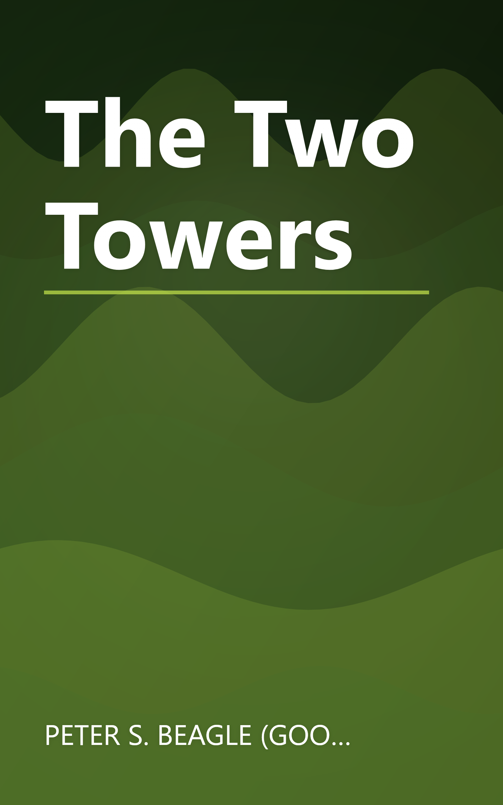 The Two Towers book cover