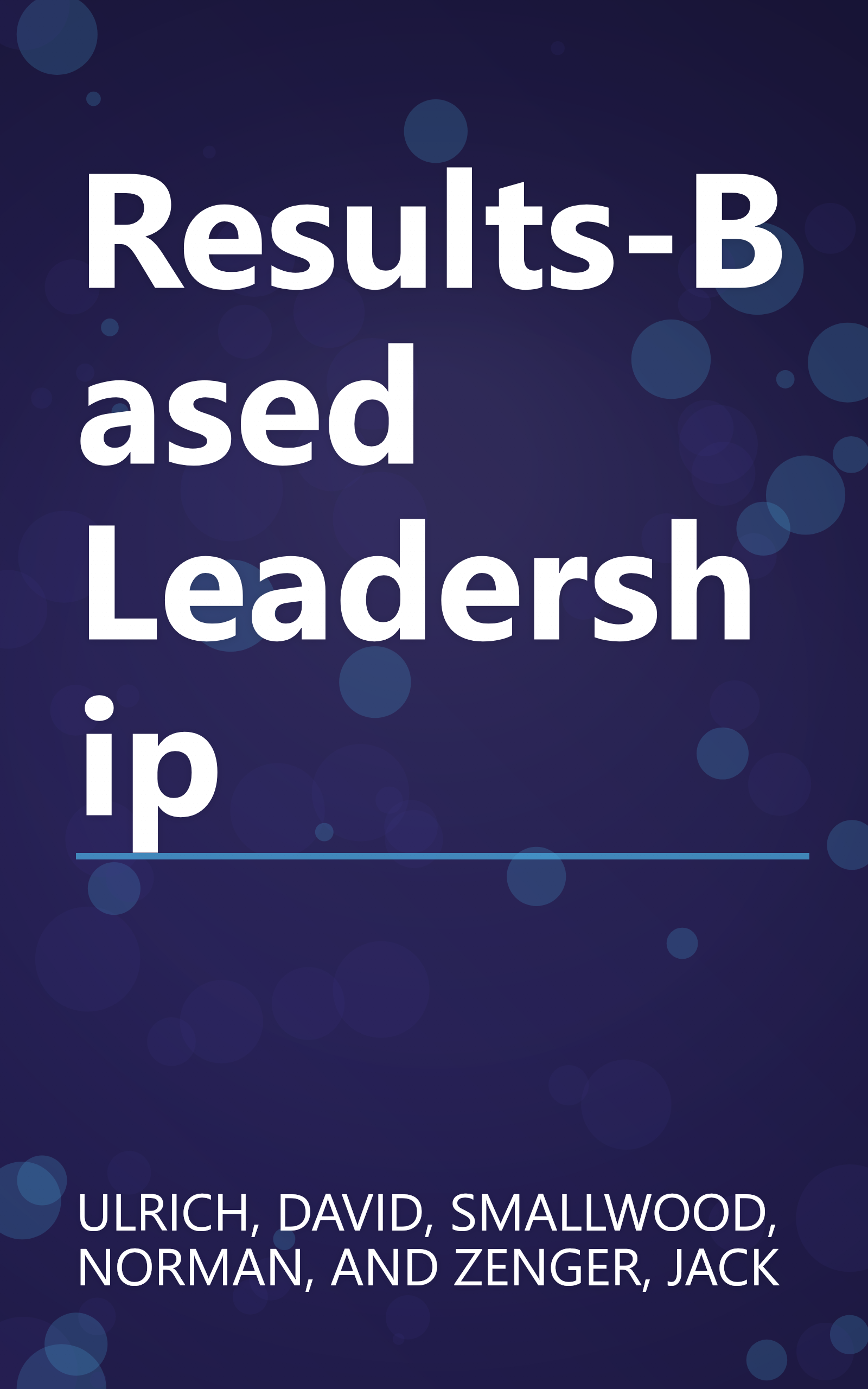 Results-Based Leadership book cover