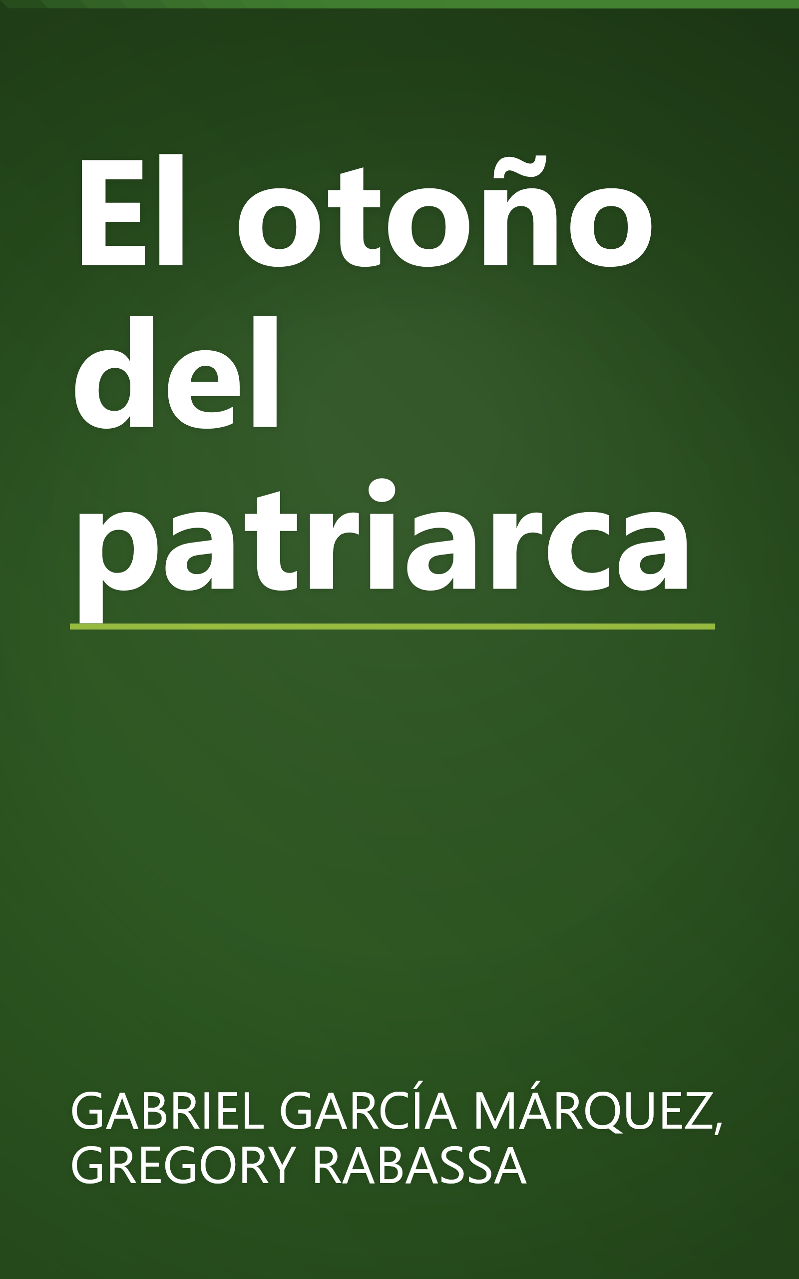 El otoño del patriarca book cover