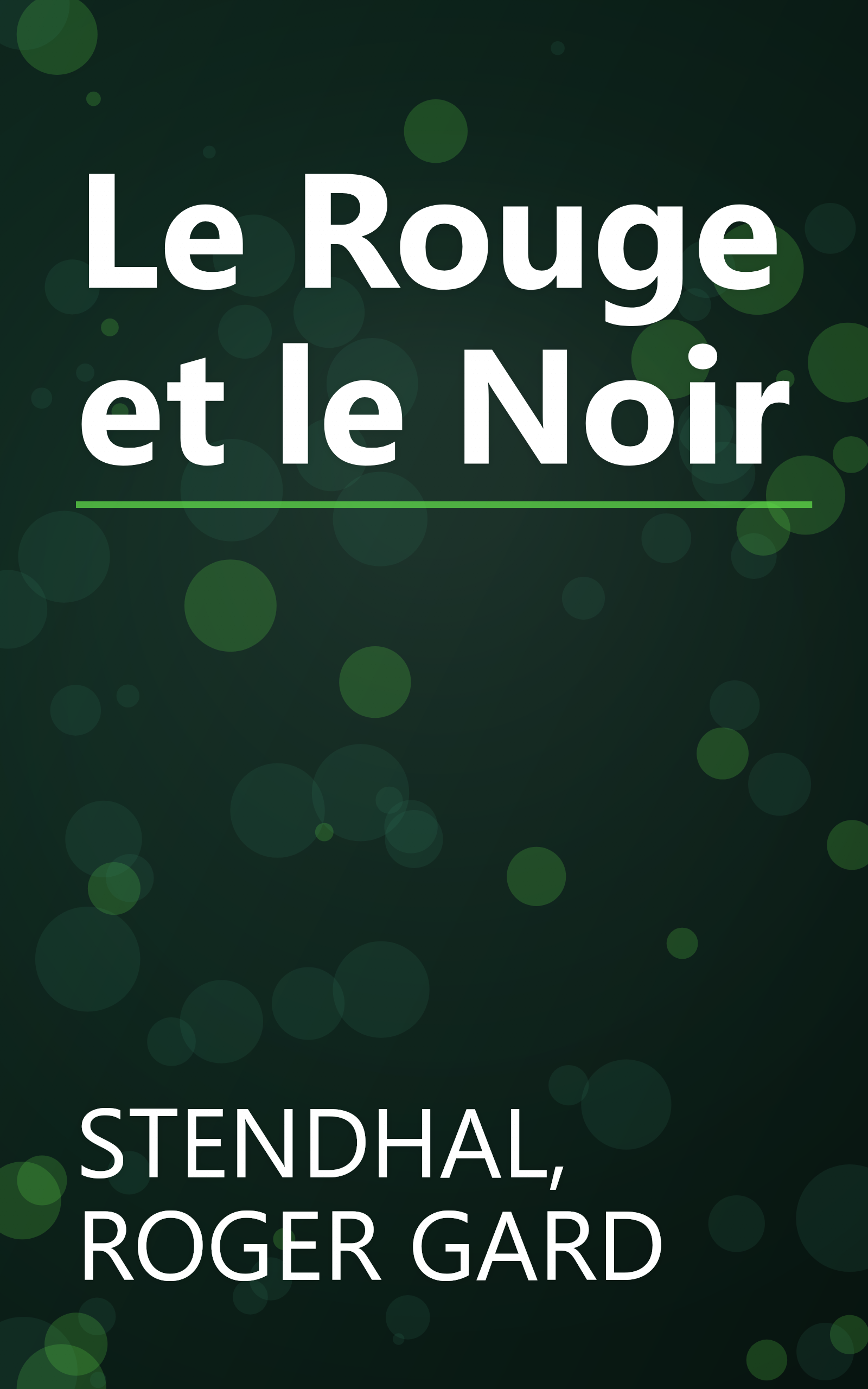 Le Rouge et le Noir book cover