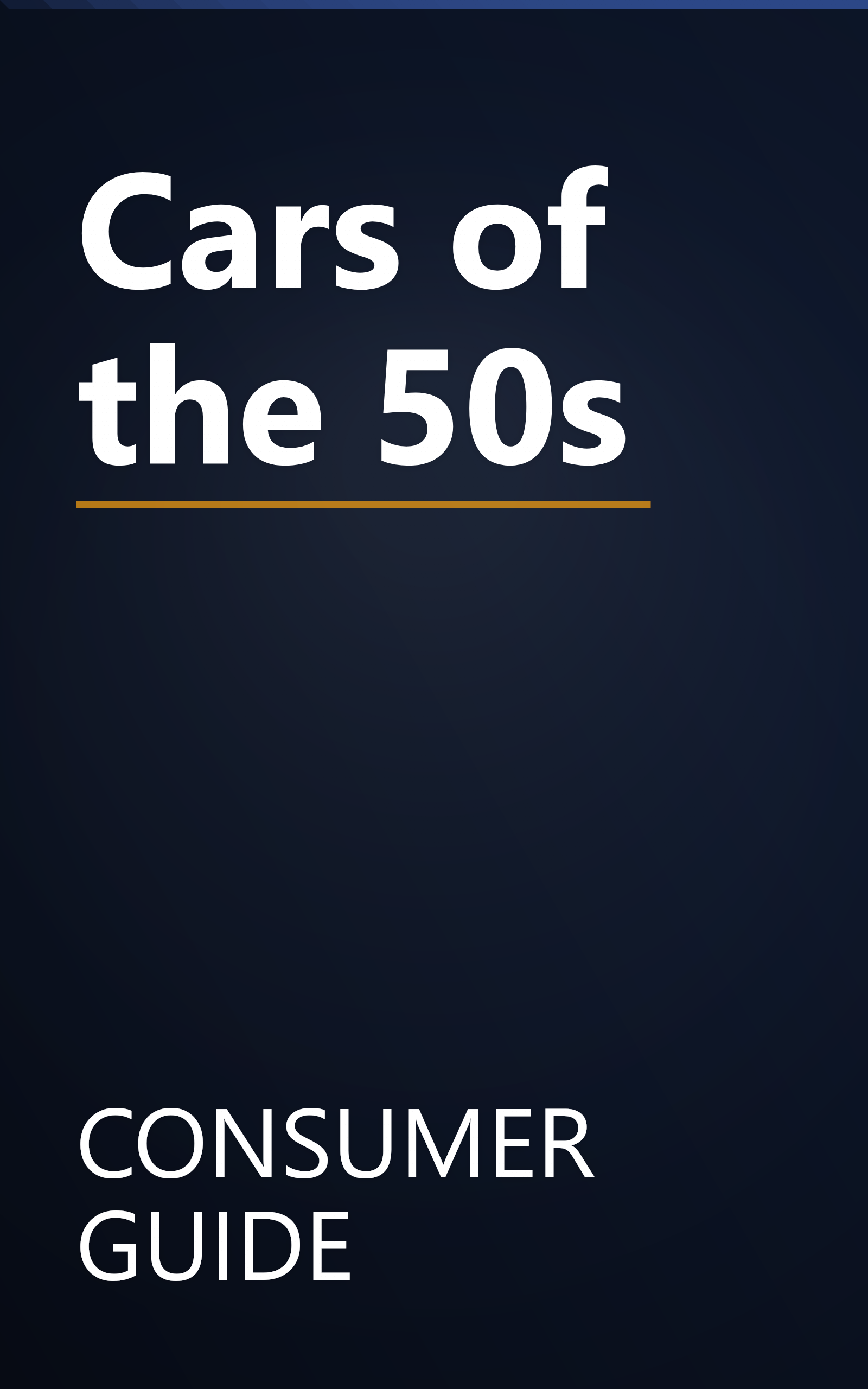 Cars of the 50s book cover