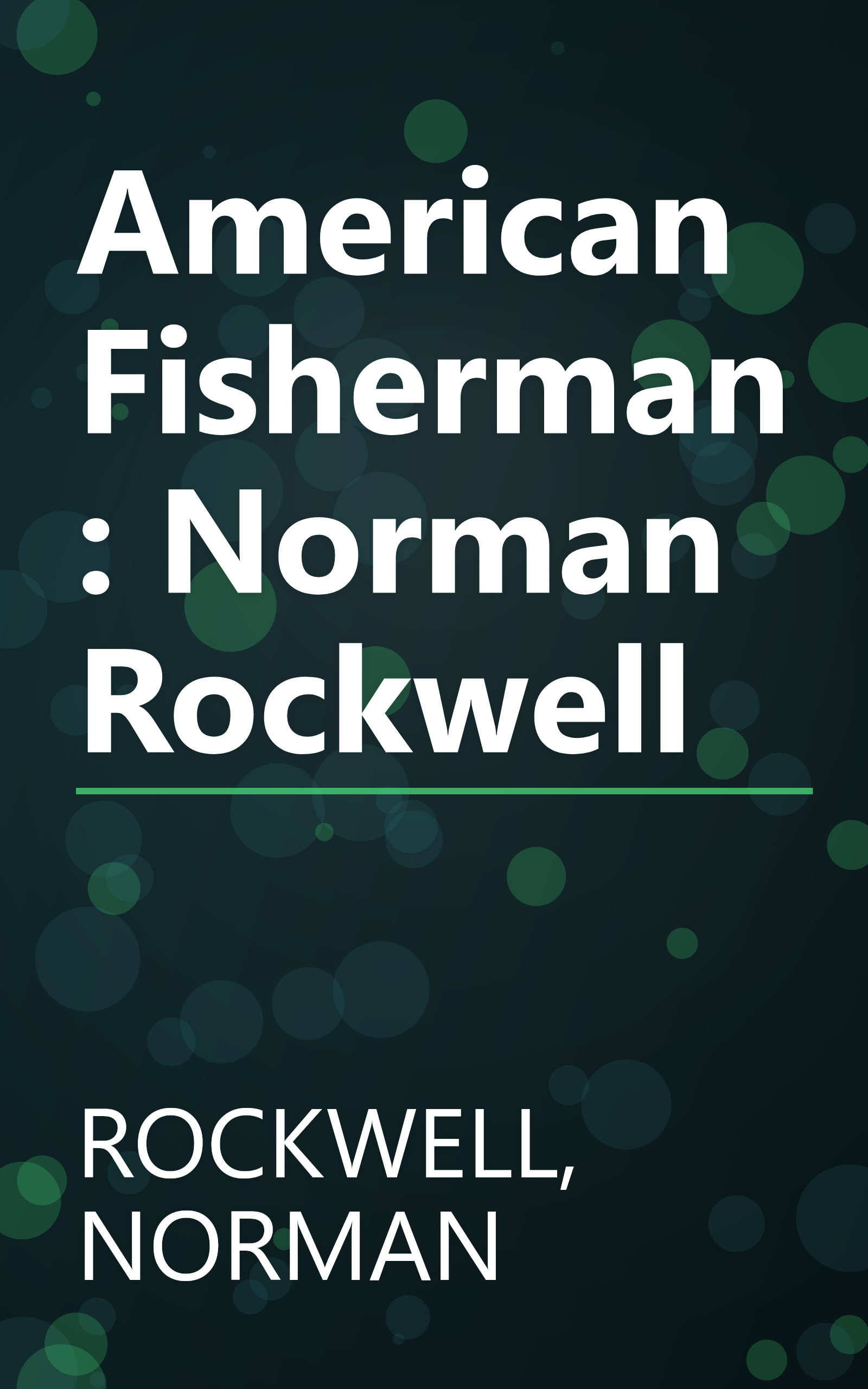 American Fisherman: Norman Rockwell book cover