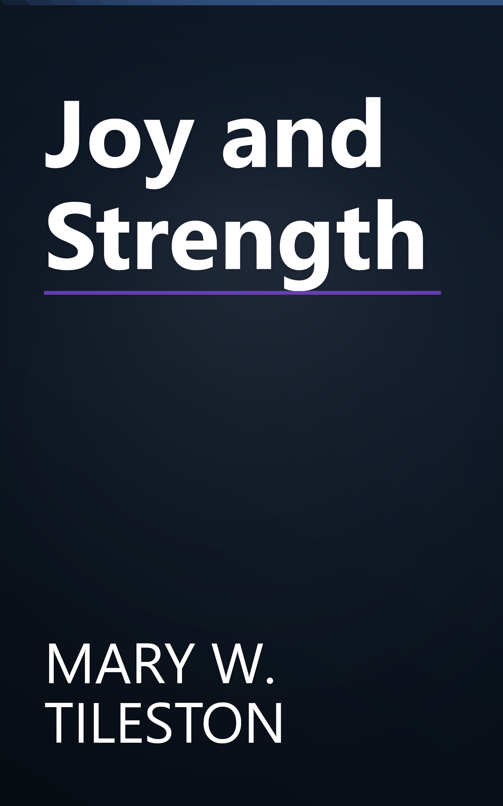Joy and Strength book cover