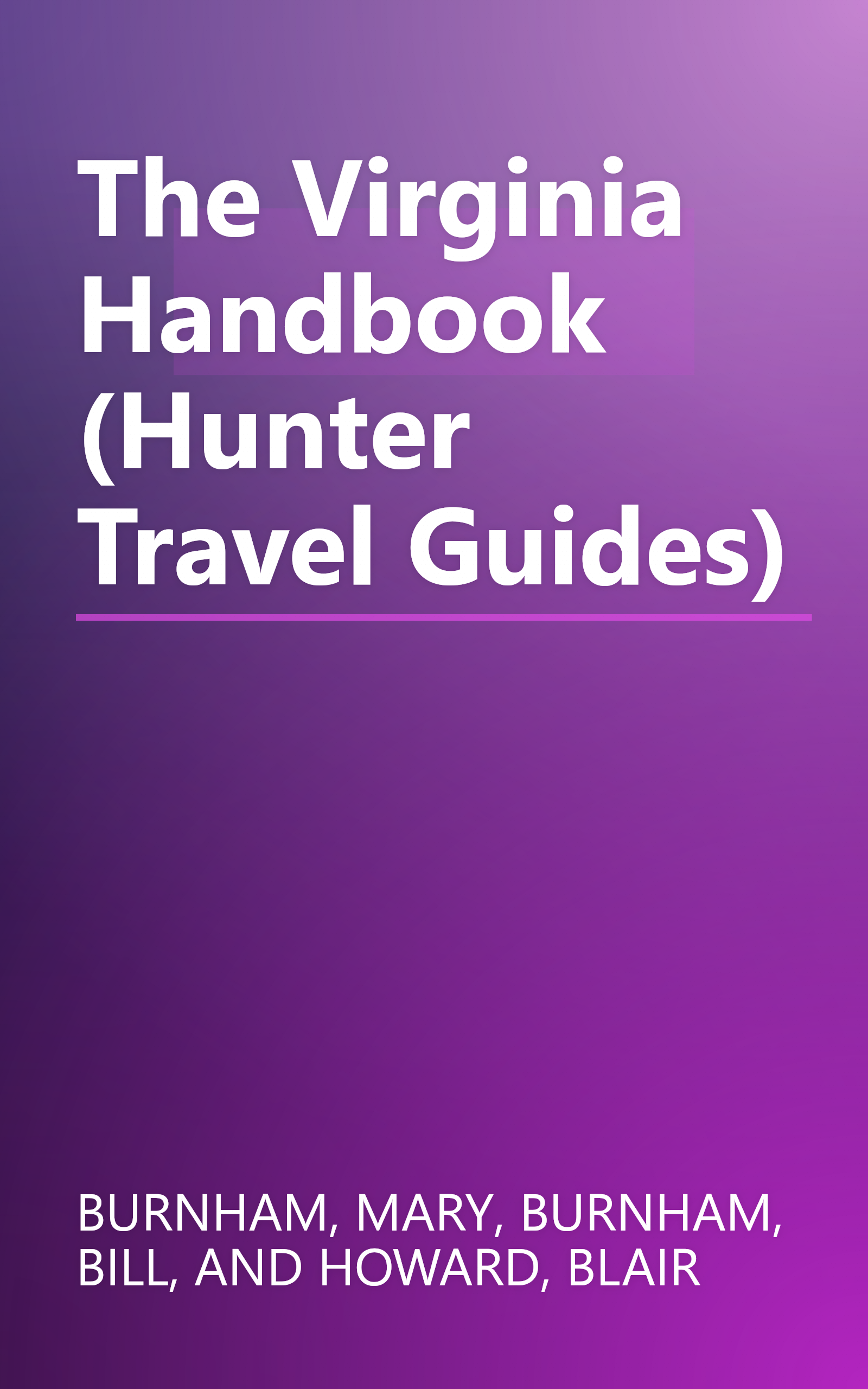 The Virginia Handbook (Hunter Travel Guides) book cover