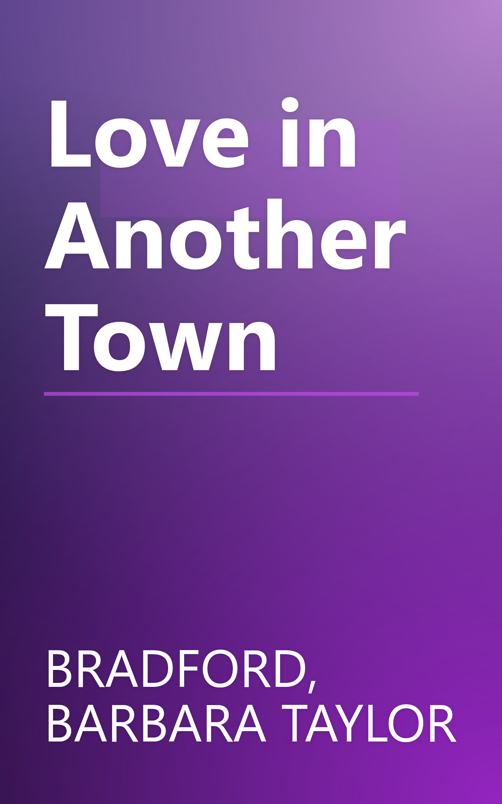 Love in Another Town book cover