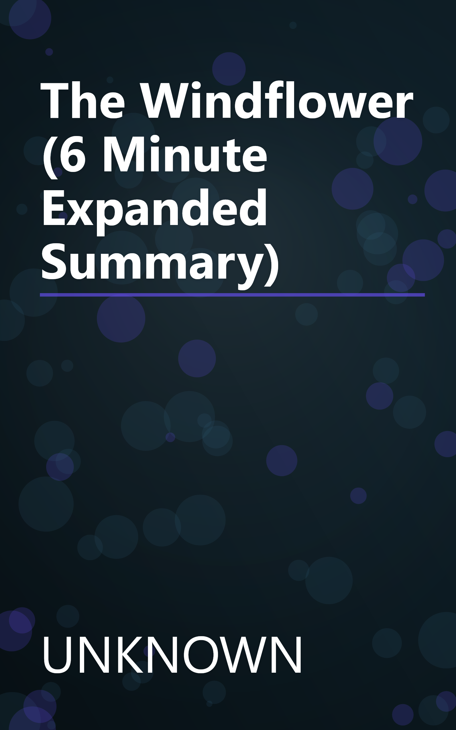 The Windflower (6 Minute   Expanded Summary) book cover