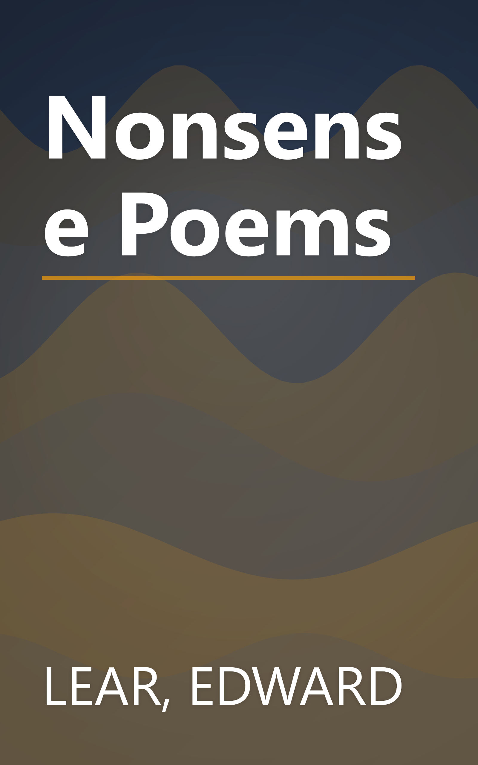 Nonsense Poems book cover