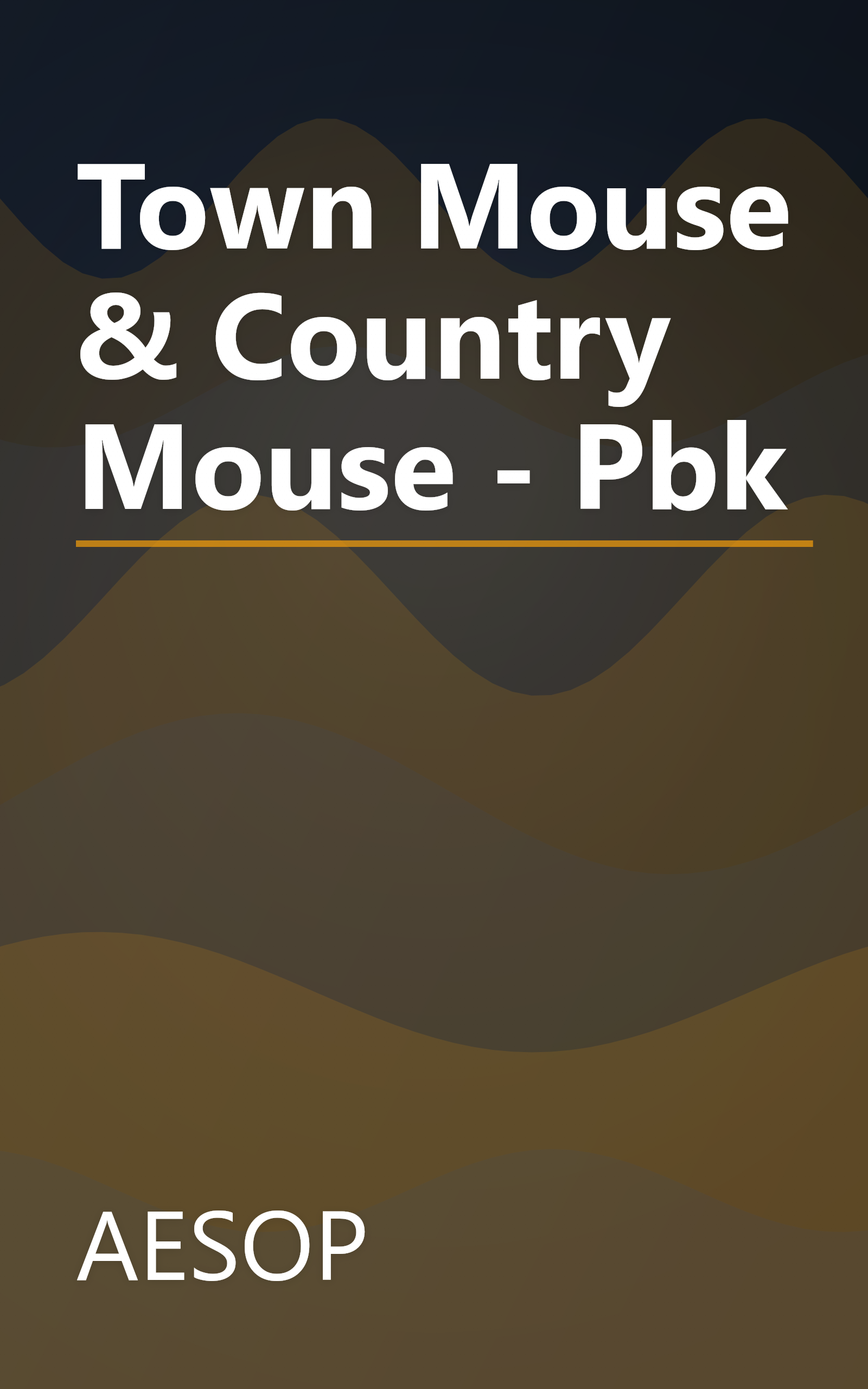 Town Mouse & Country Mouse - Pbk book cover