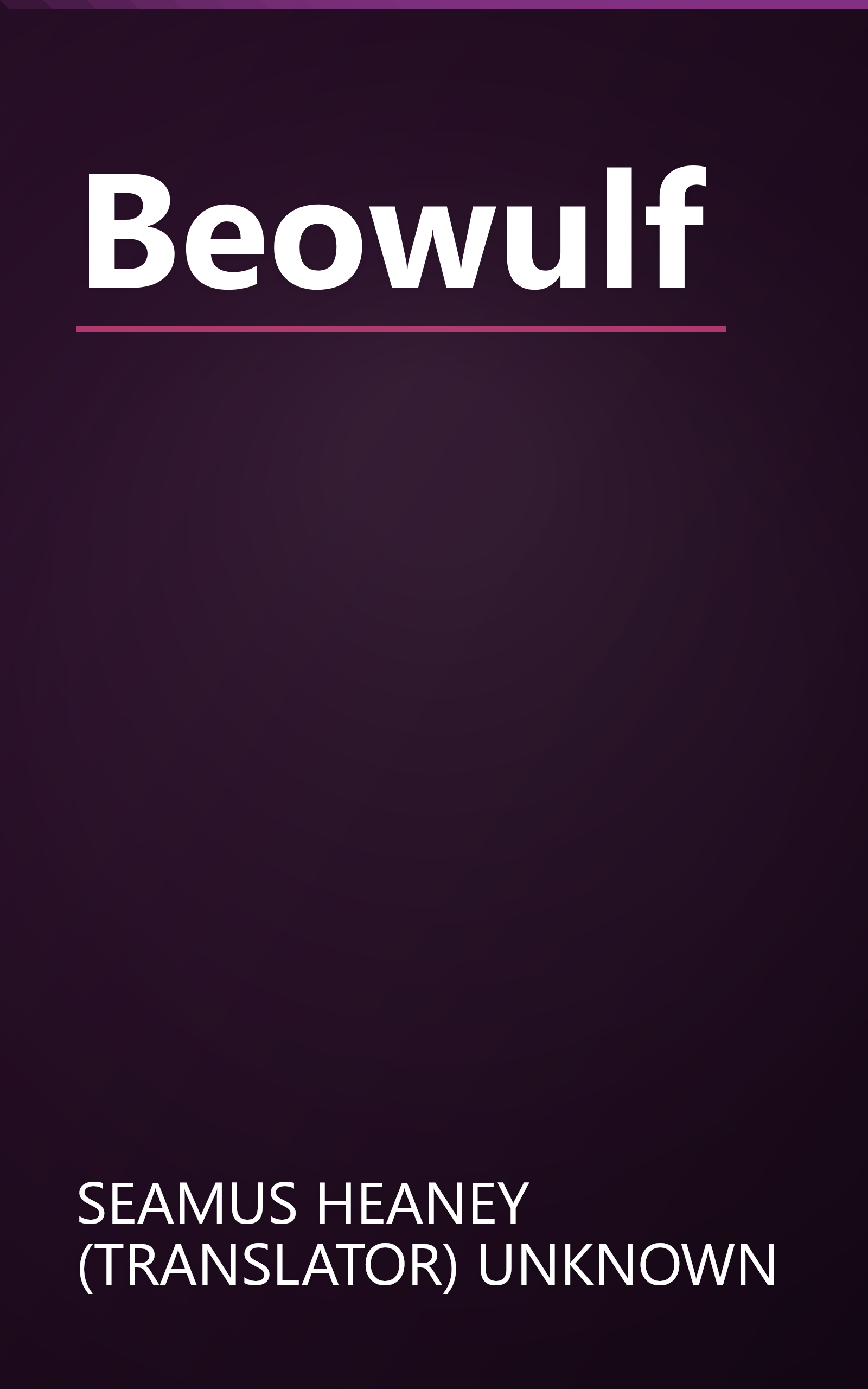 Beowulf book cover