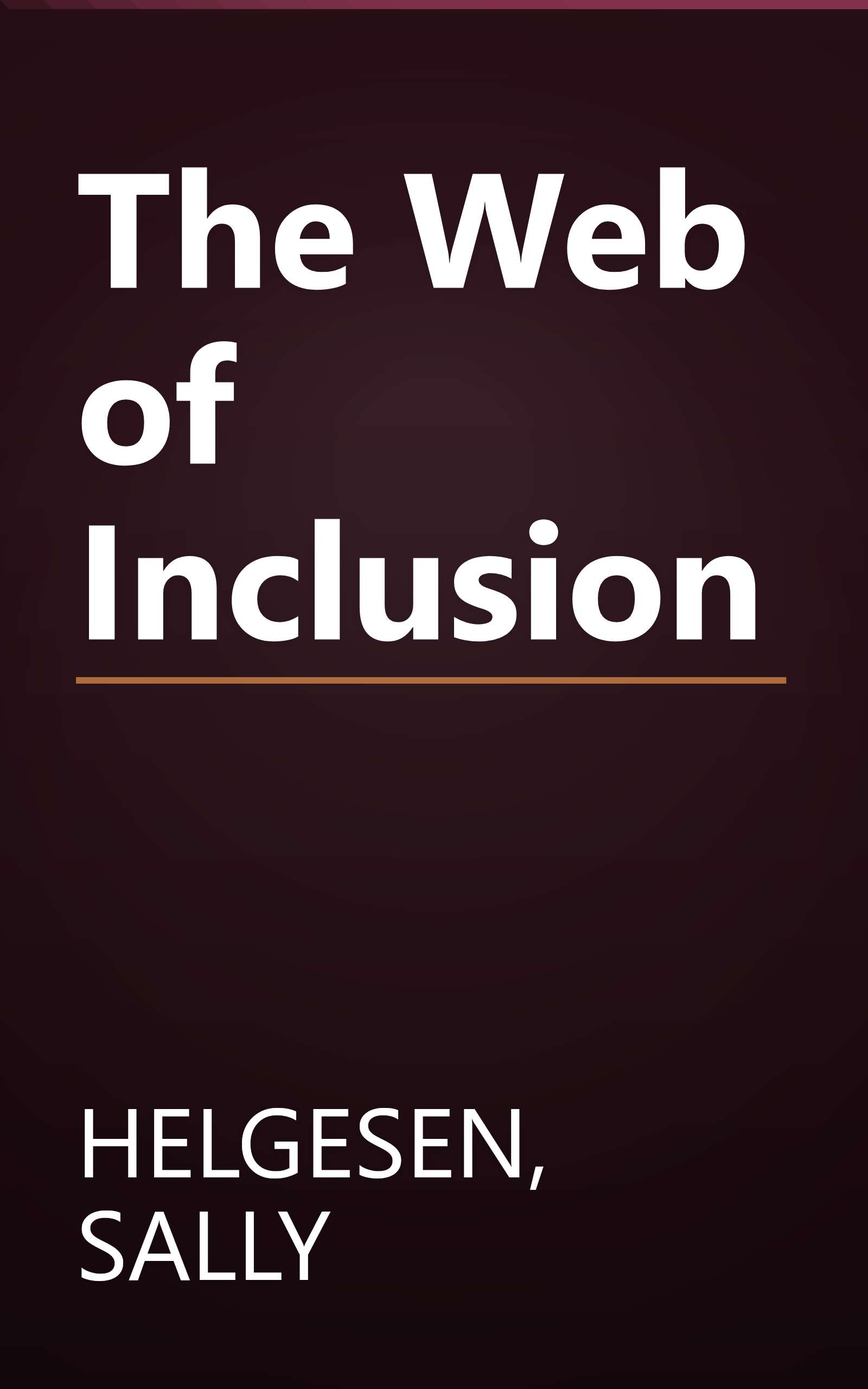 The Web of Inclusion book cover