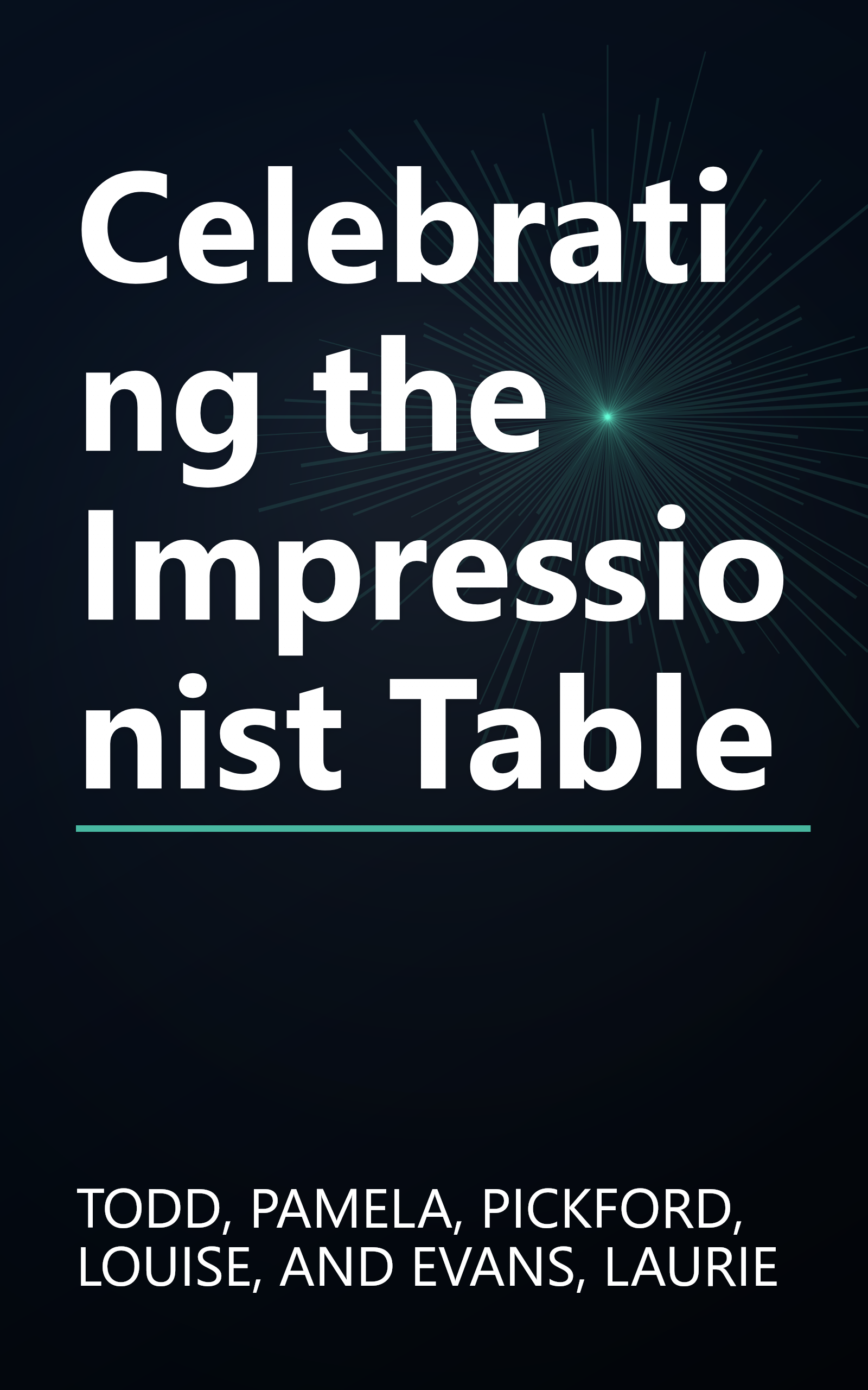 Celebrating the Impressionist Table book cover