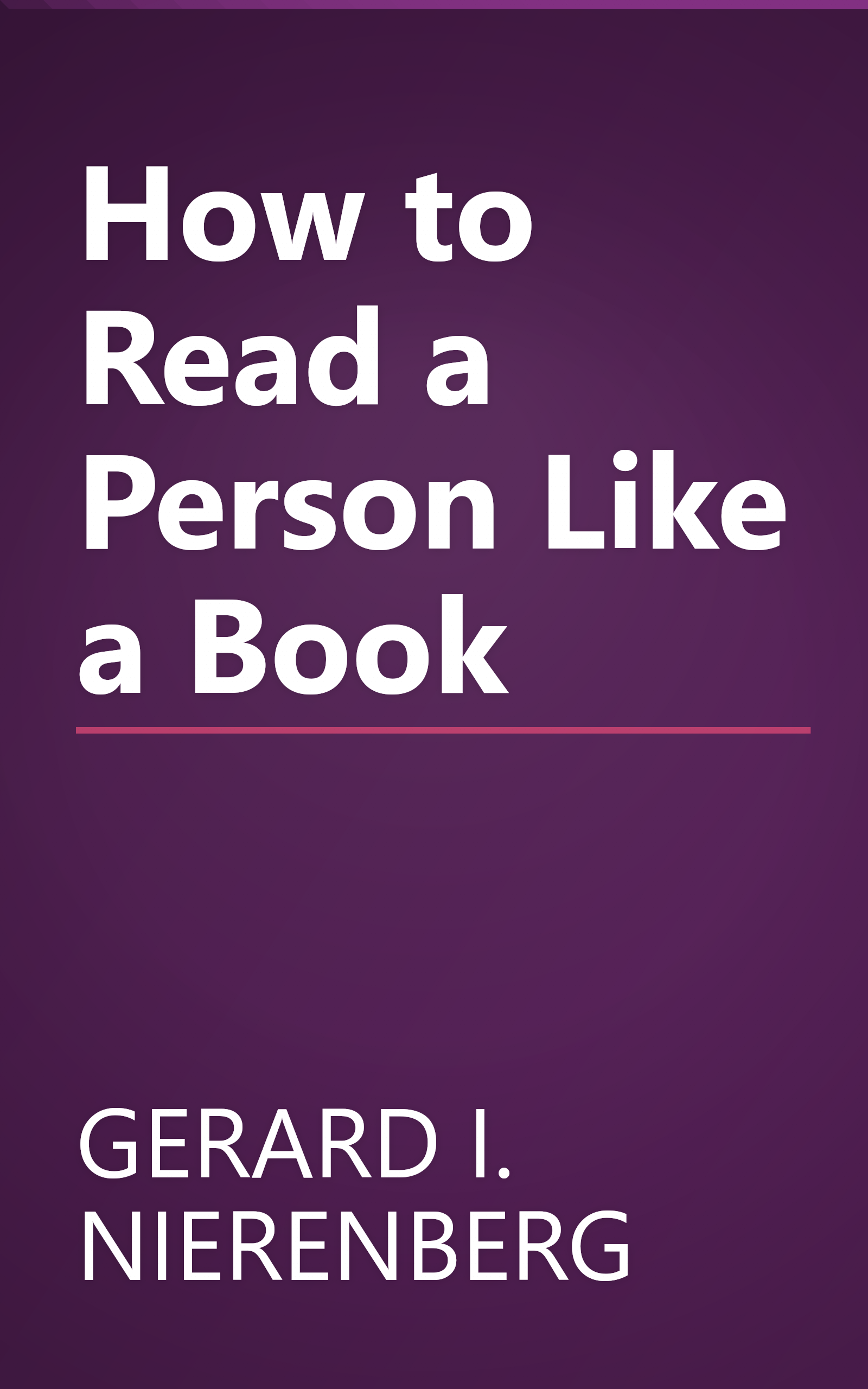 How to Read a Person Like a Book book cover