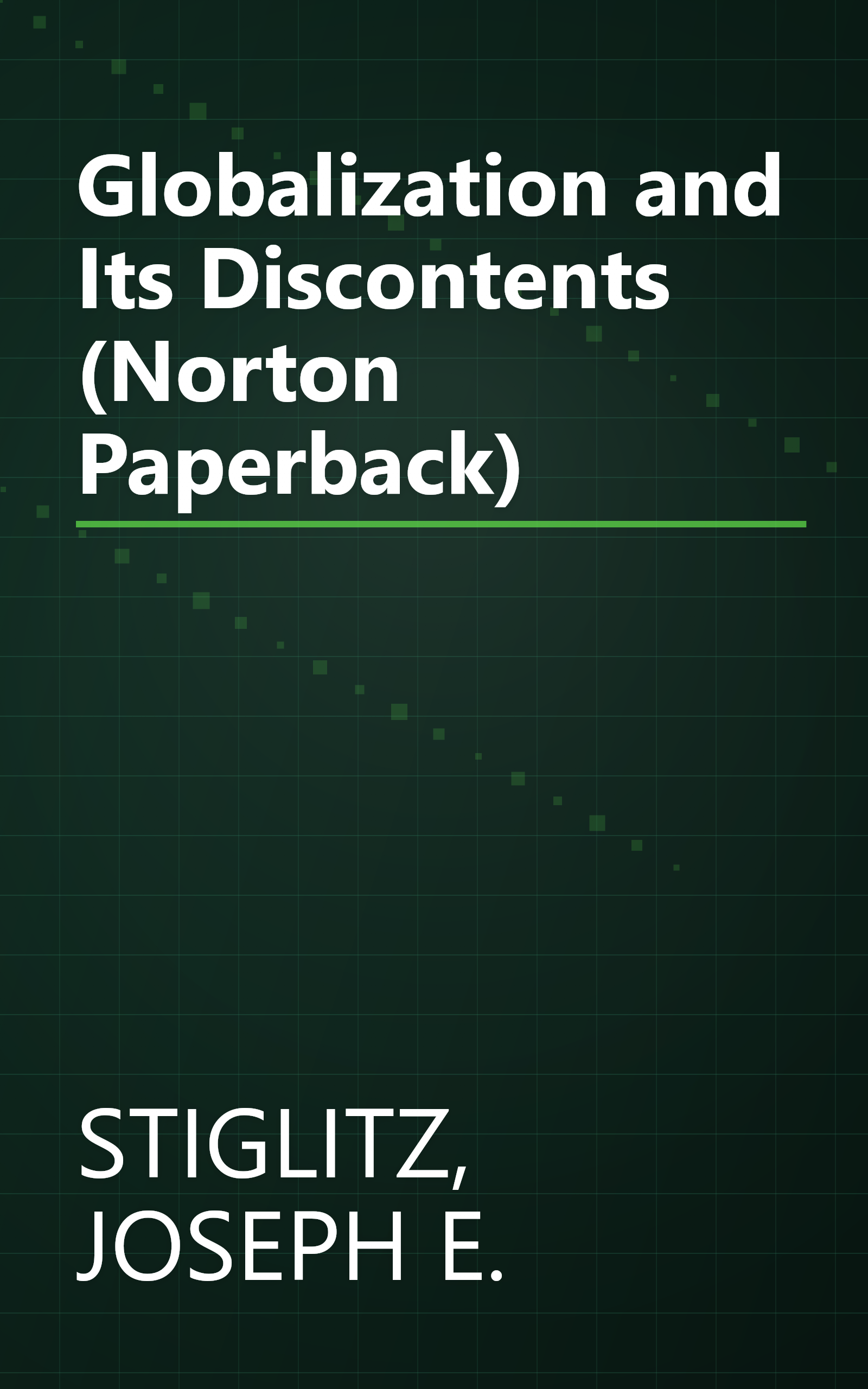 Globalization and Its Discontents (Norton Paperback) book cover