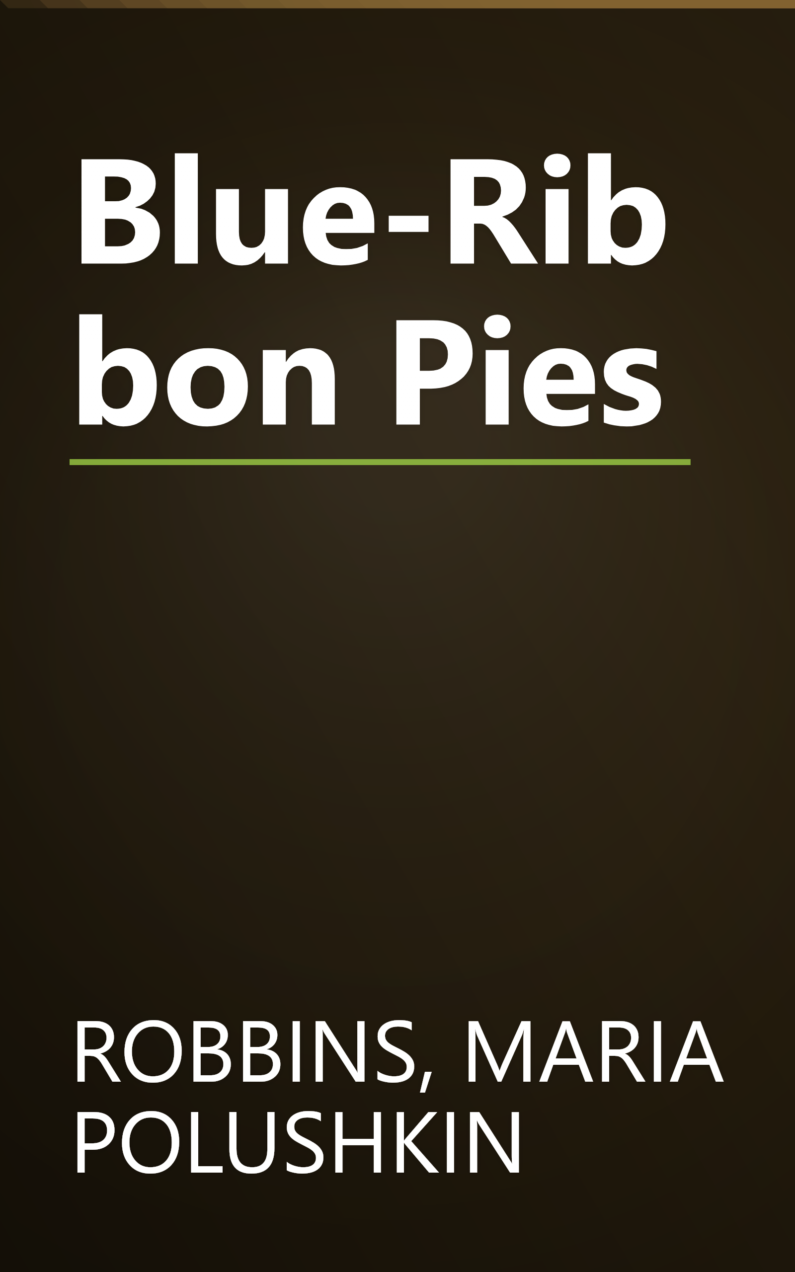 Blue-Ribbon Pies book cover
