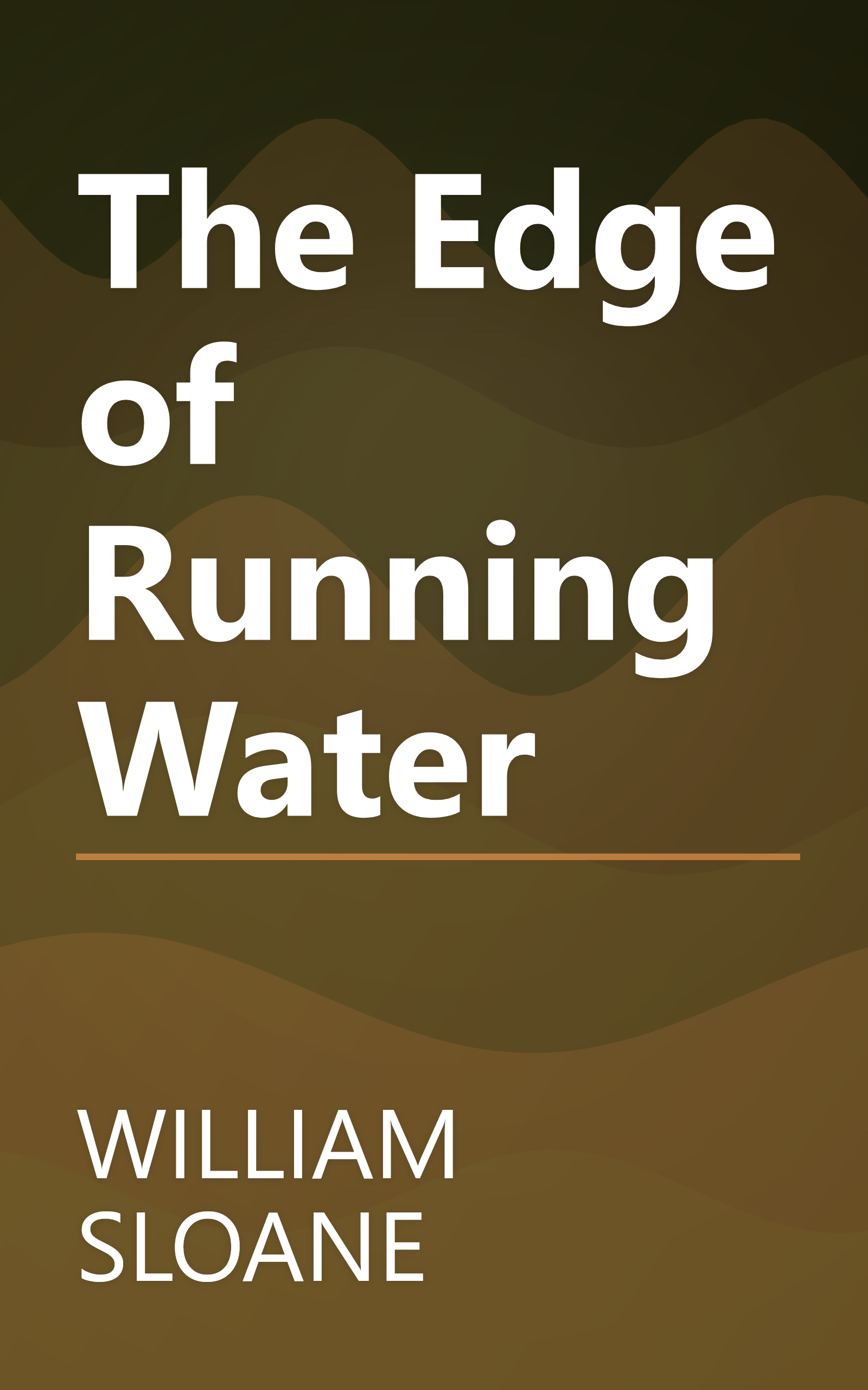 The Edge of Running Water book cover
