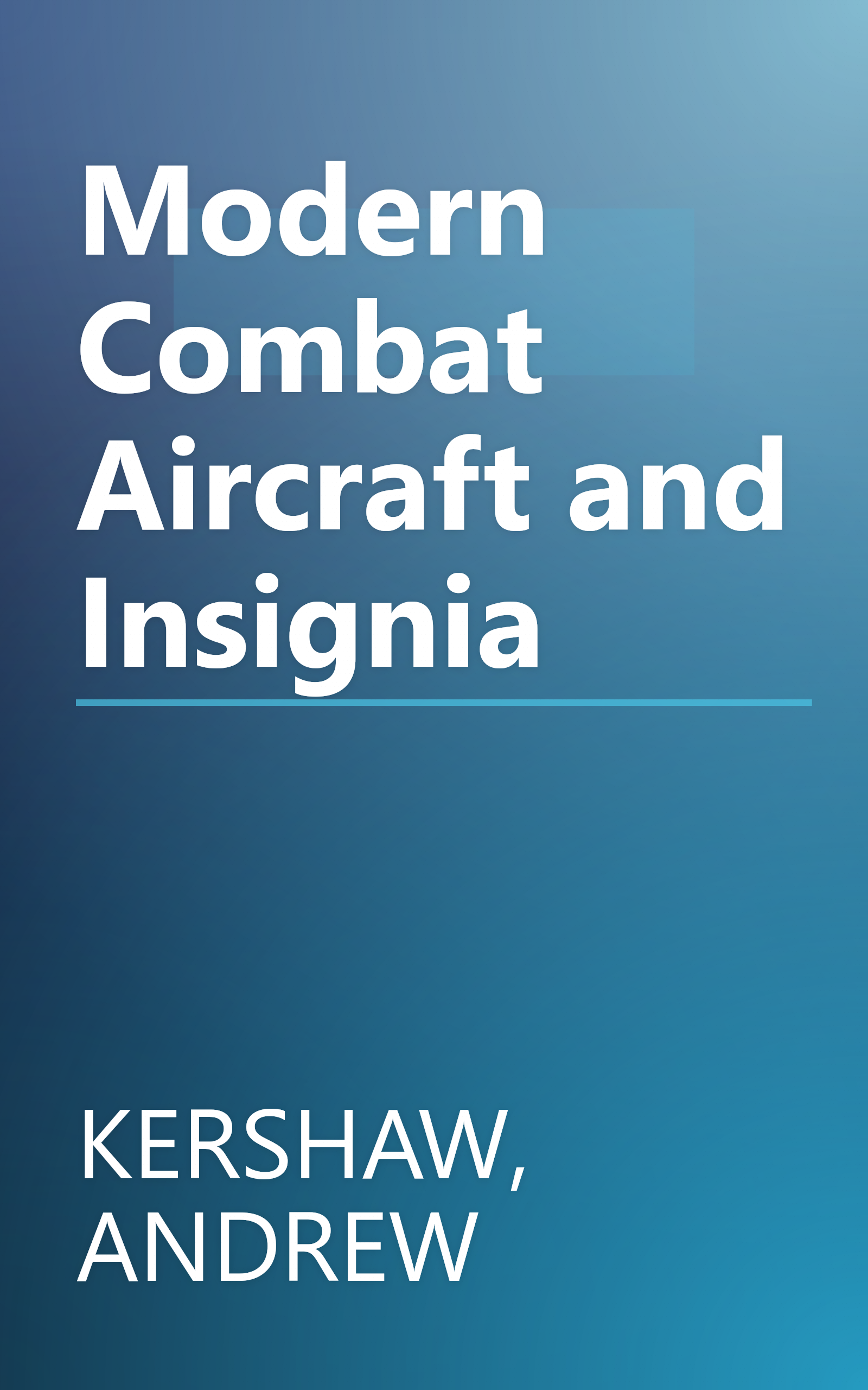 Modern Combat Aircraft and Insignia book cover