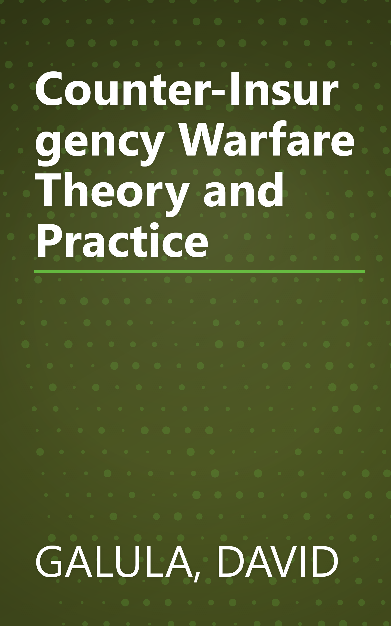 Counter-Insurgency Warfare Theory and Practice book cover