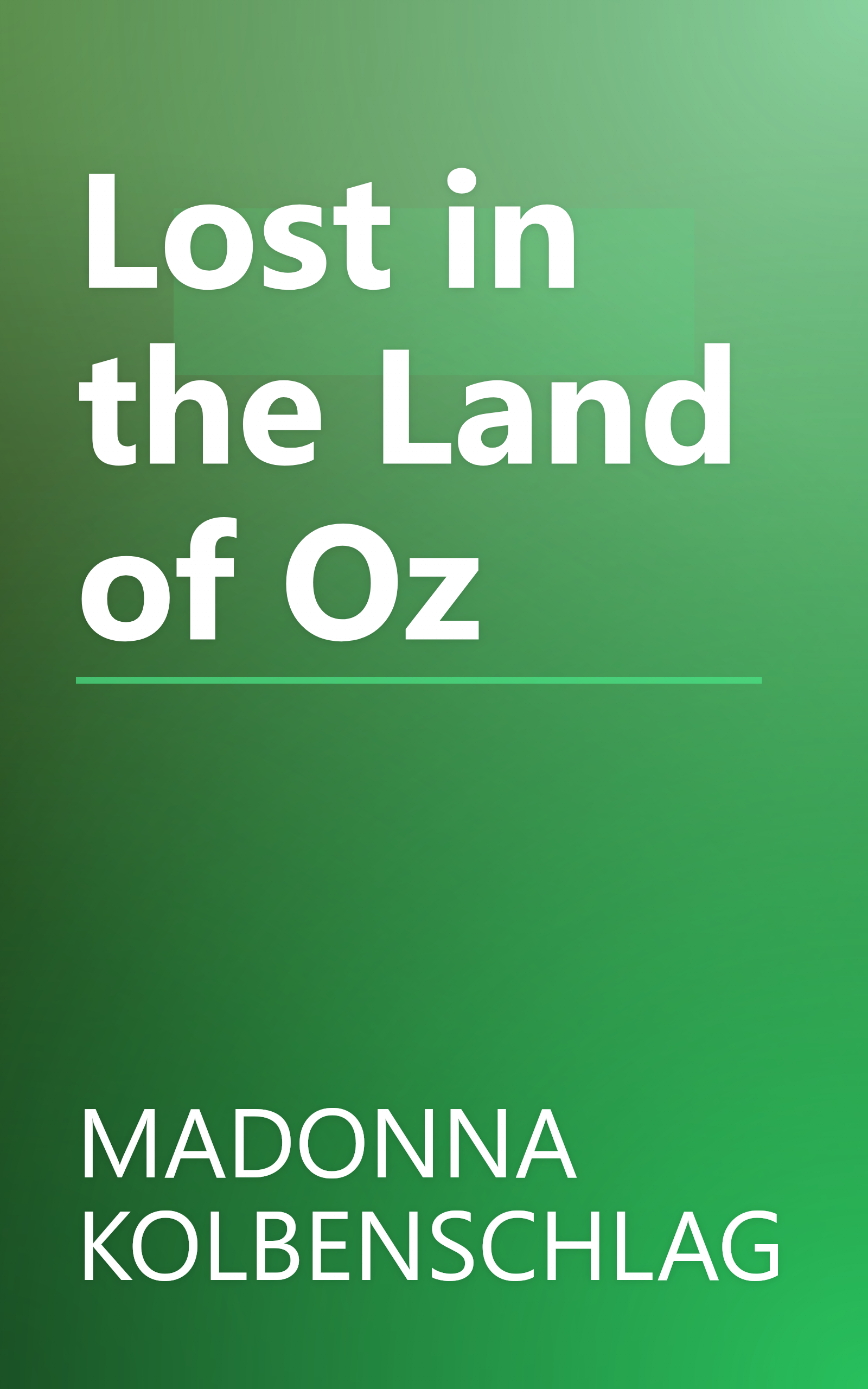 Lost in the Land of Oz book cover