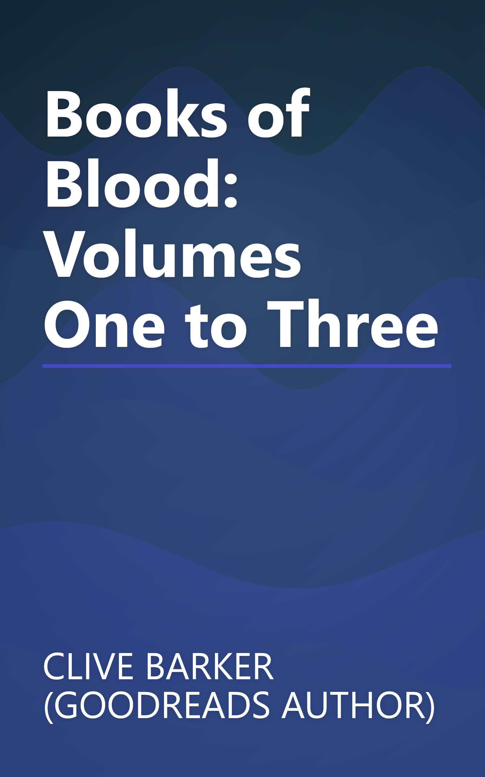 Books of Blood: Volumes One to Three book cover