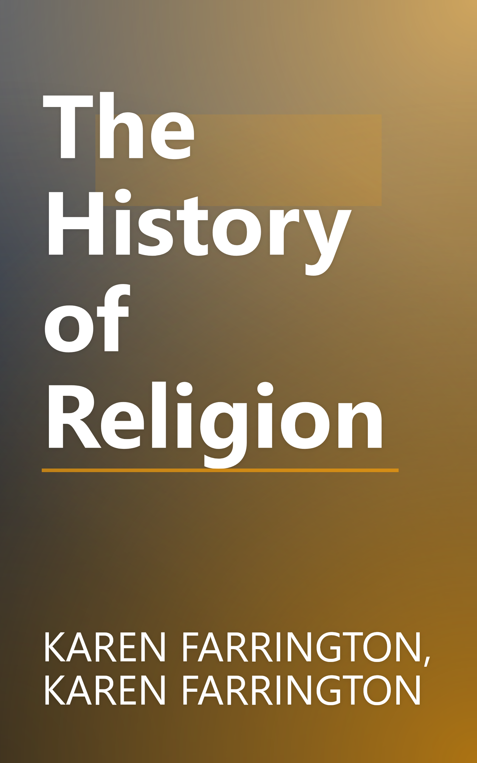 The History of Religion book cover