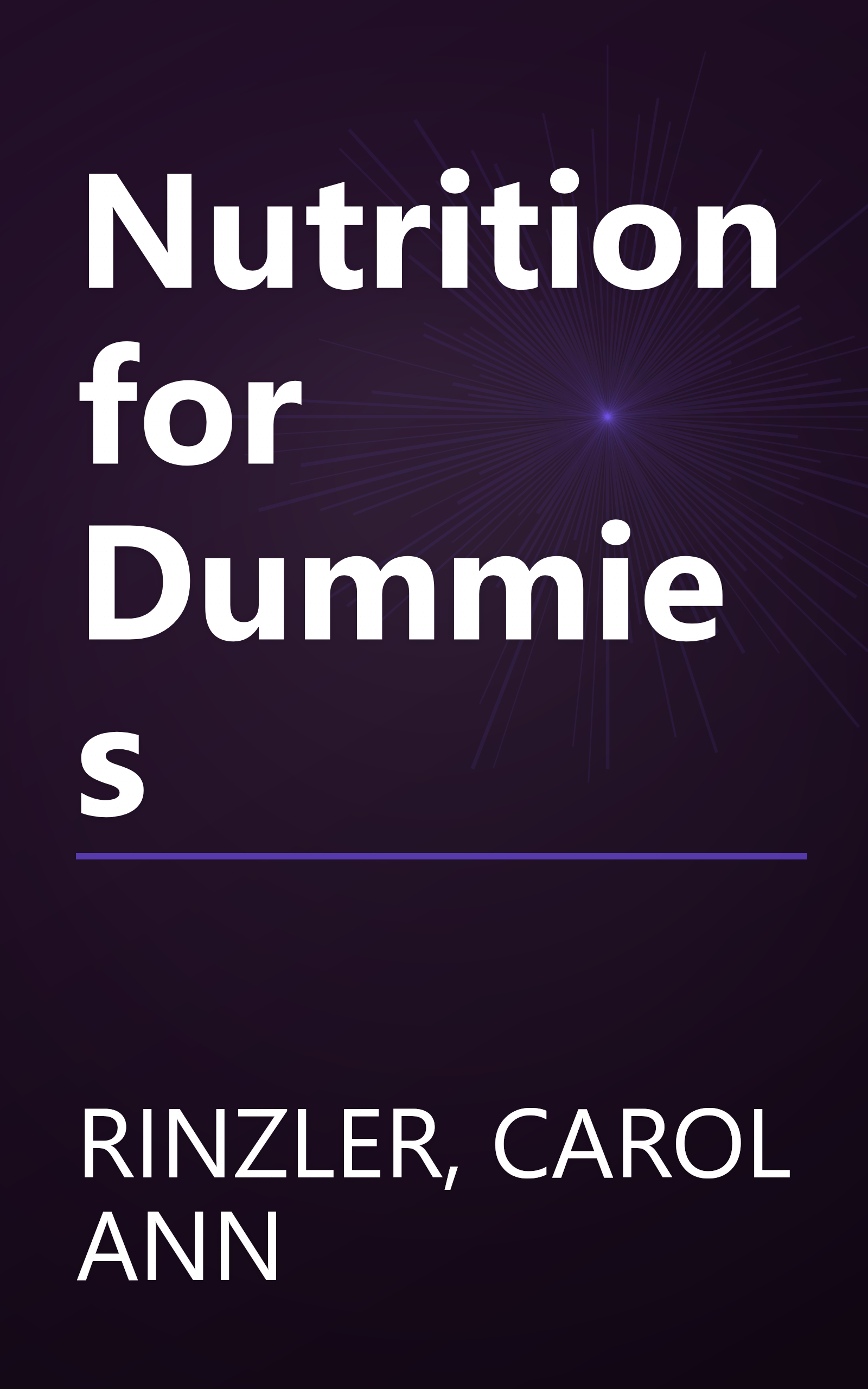 Nutrition for Dummies book cover