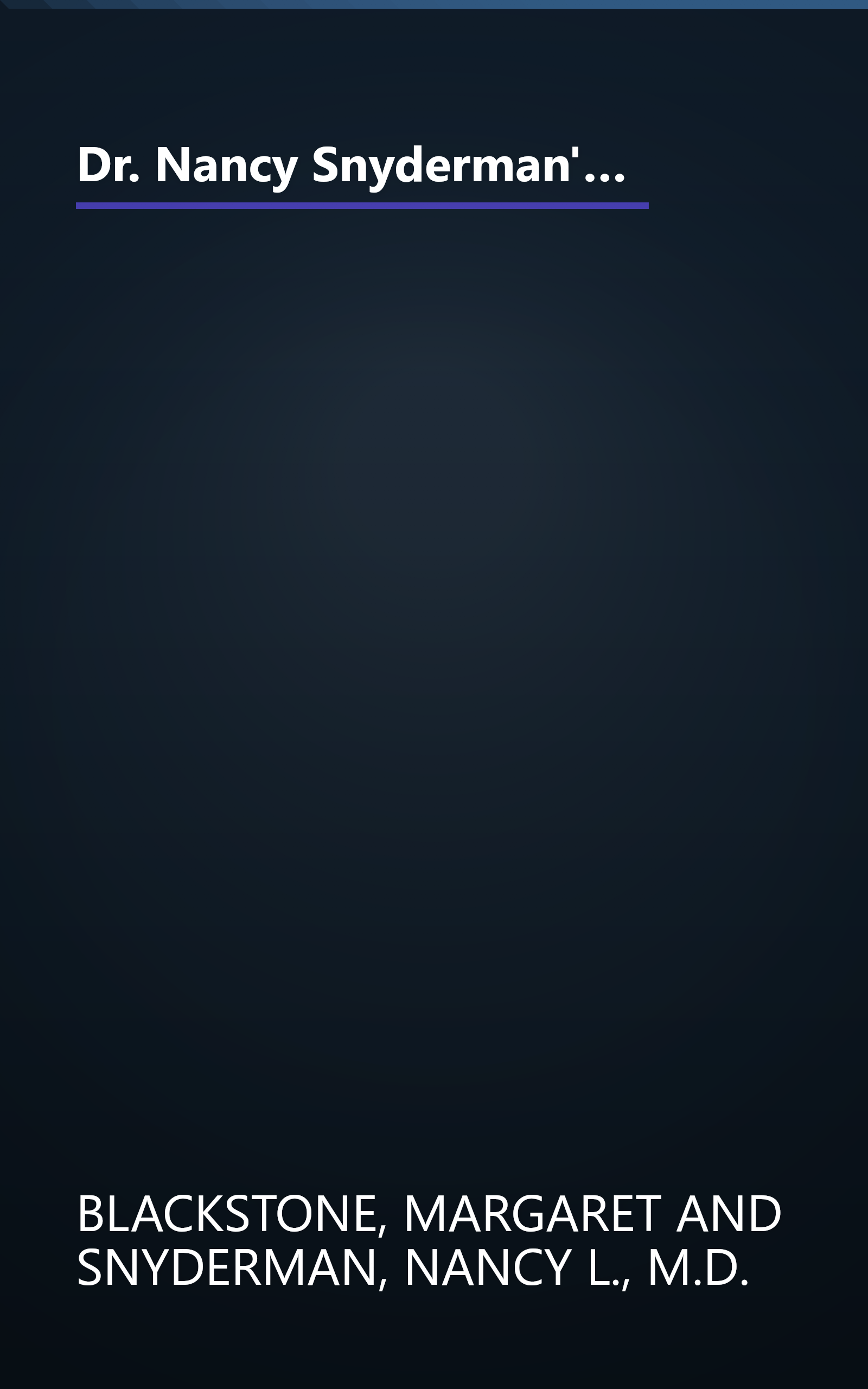 Dr. Nancy Snyderman's Guide to Good Health: What Every Forty-Plus Woman Should Know About Her Changing Body book cover