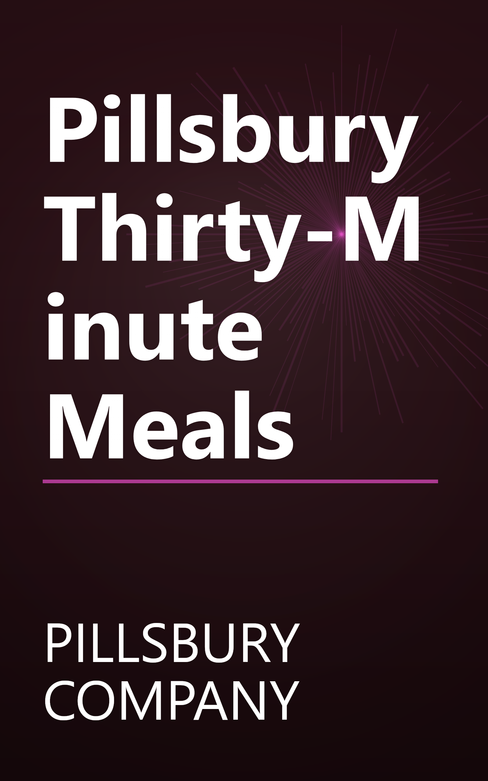 Pillsbury Thirty-Minute Meals book cover