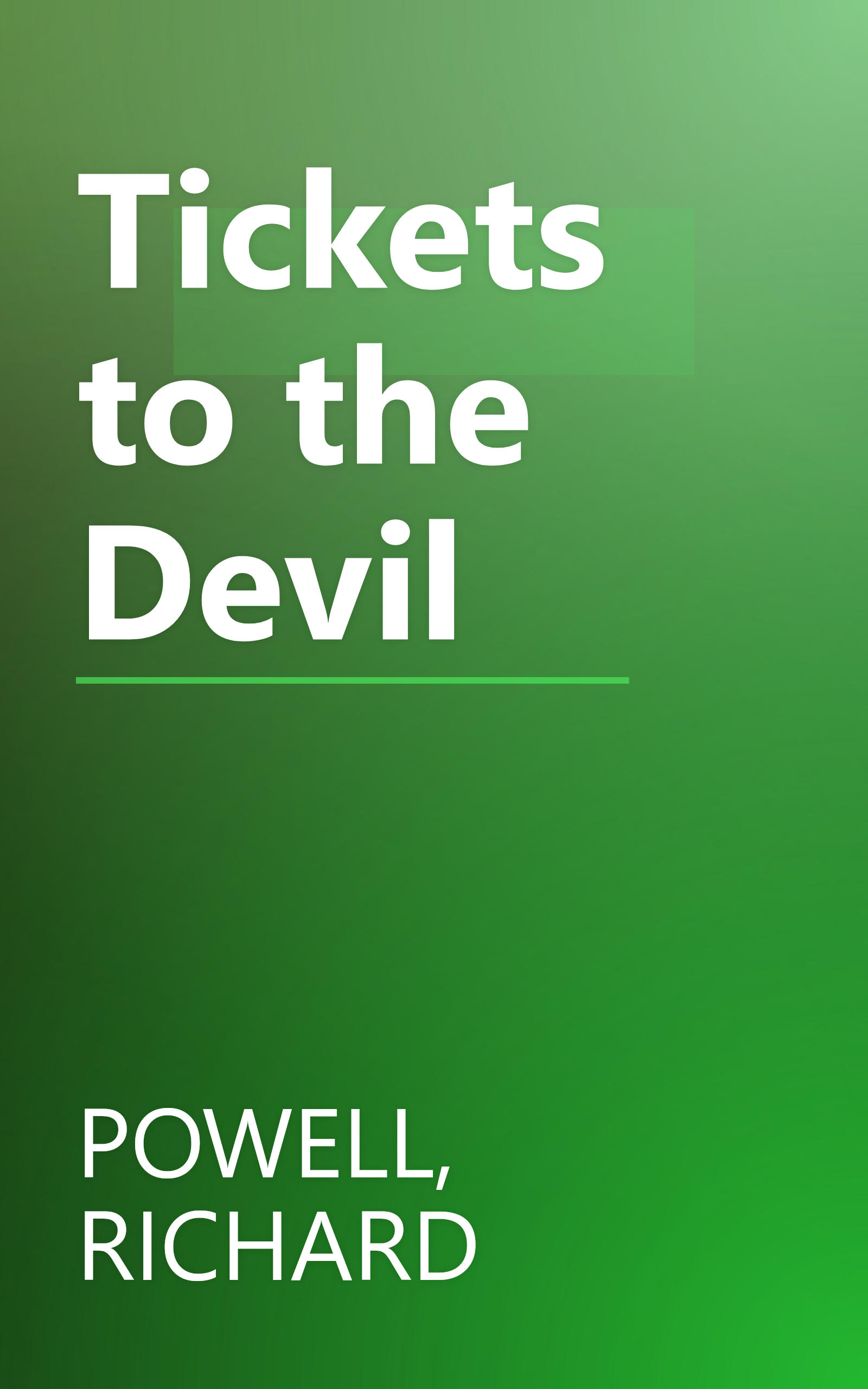 Tickets to the Devil book cover