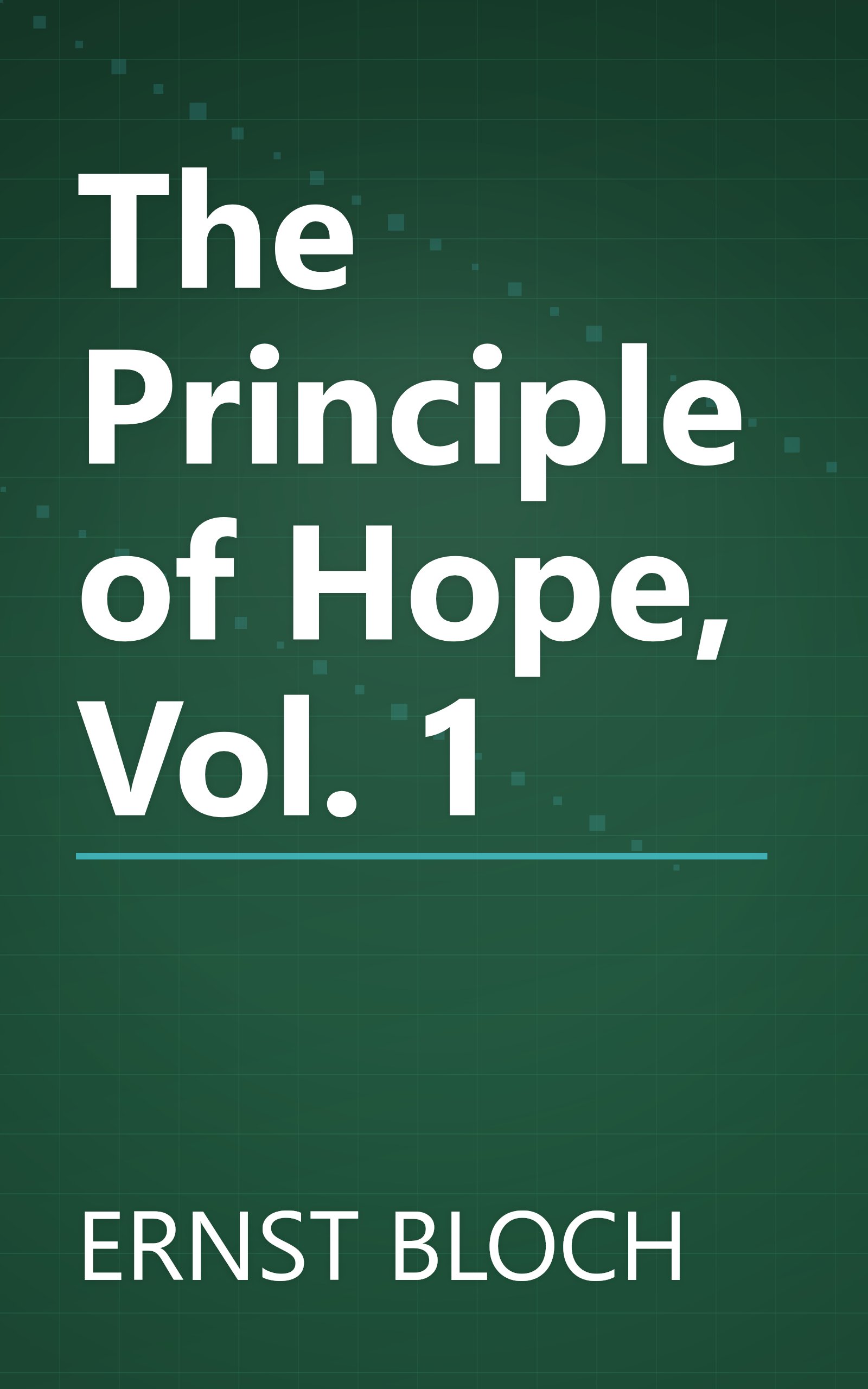 The Principle of Hope, Vol. 1 book cover