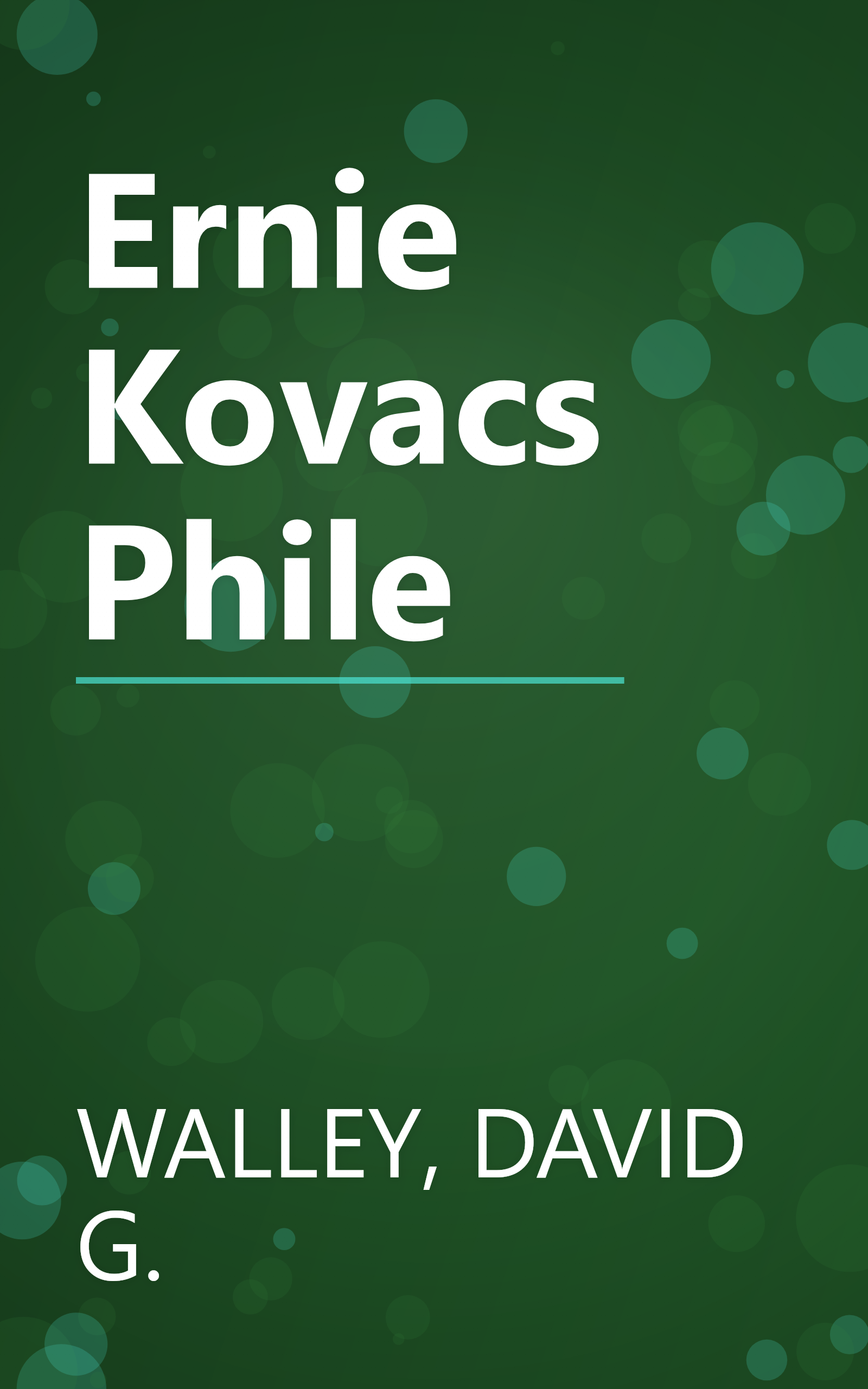 Ernie Kovacs Phile book cover
