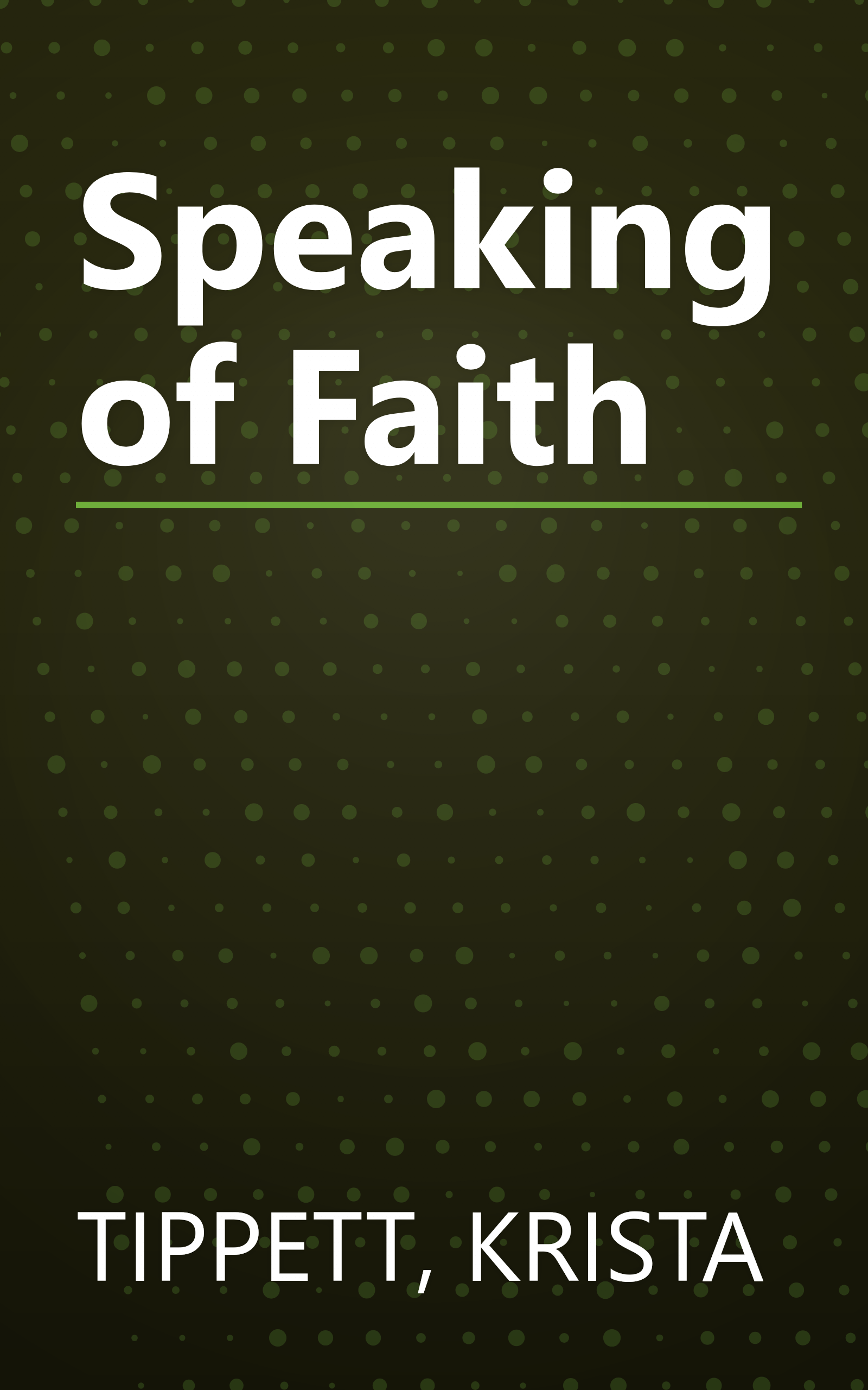 Speaking of Faith book cover
